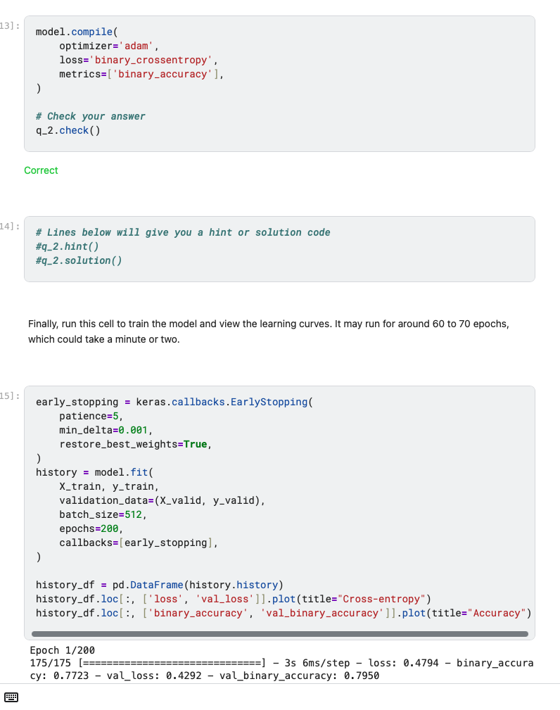 Learn Intro to Deep Learning Tutorials | Kaggle