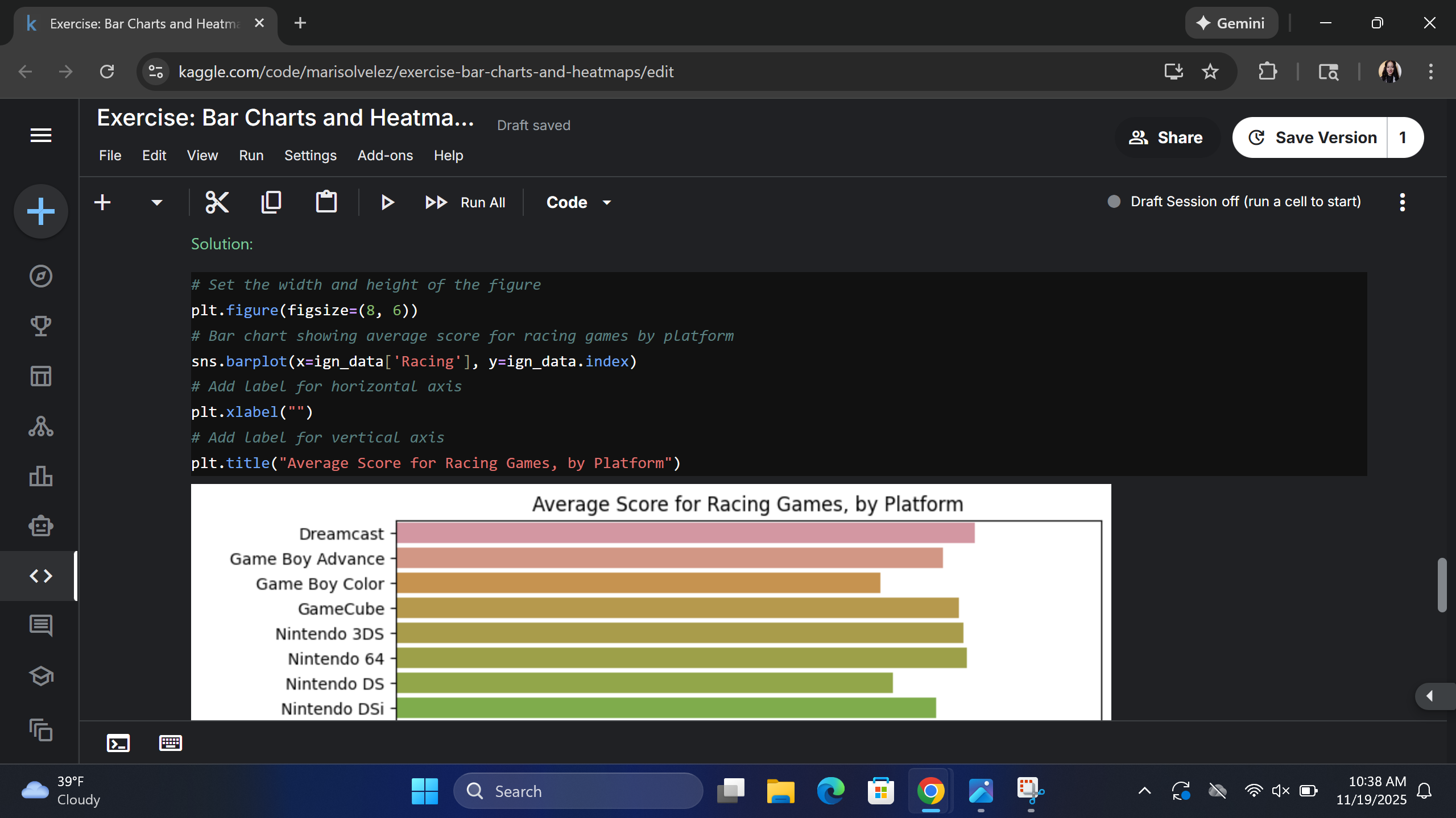 Learn Data Visualization Tutorials | Kaggle