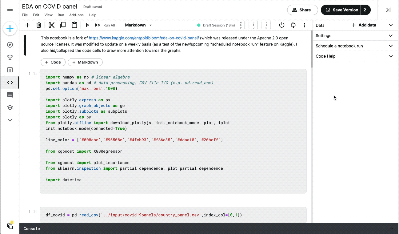  Notebooks Update Schedule Your Notebooks Data Science And Machine 