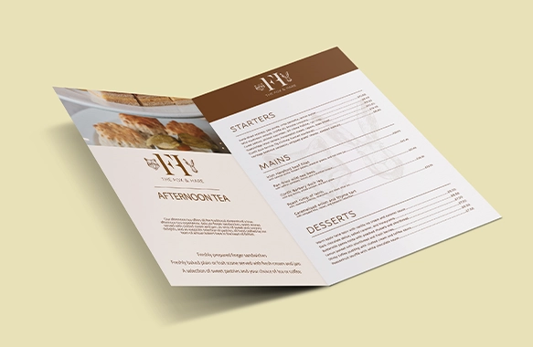 Half Fold Menus | Dine-In Menu Printing