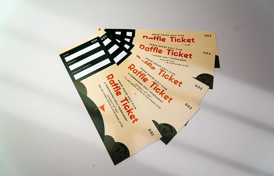 Custom Raffle Tickets Printed | Design & Print Online
