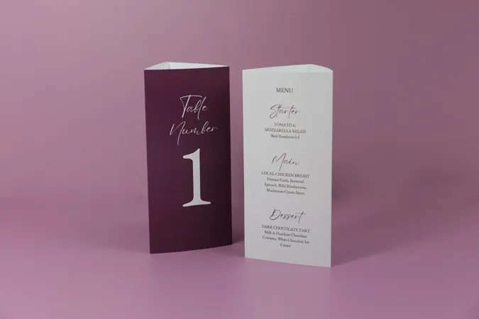 Wedding Table Talkers | Freestanding Print Cards