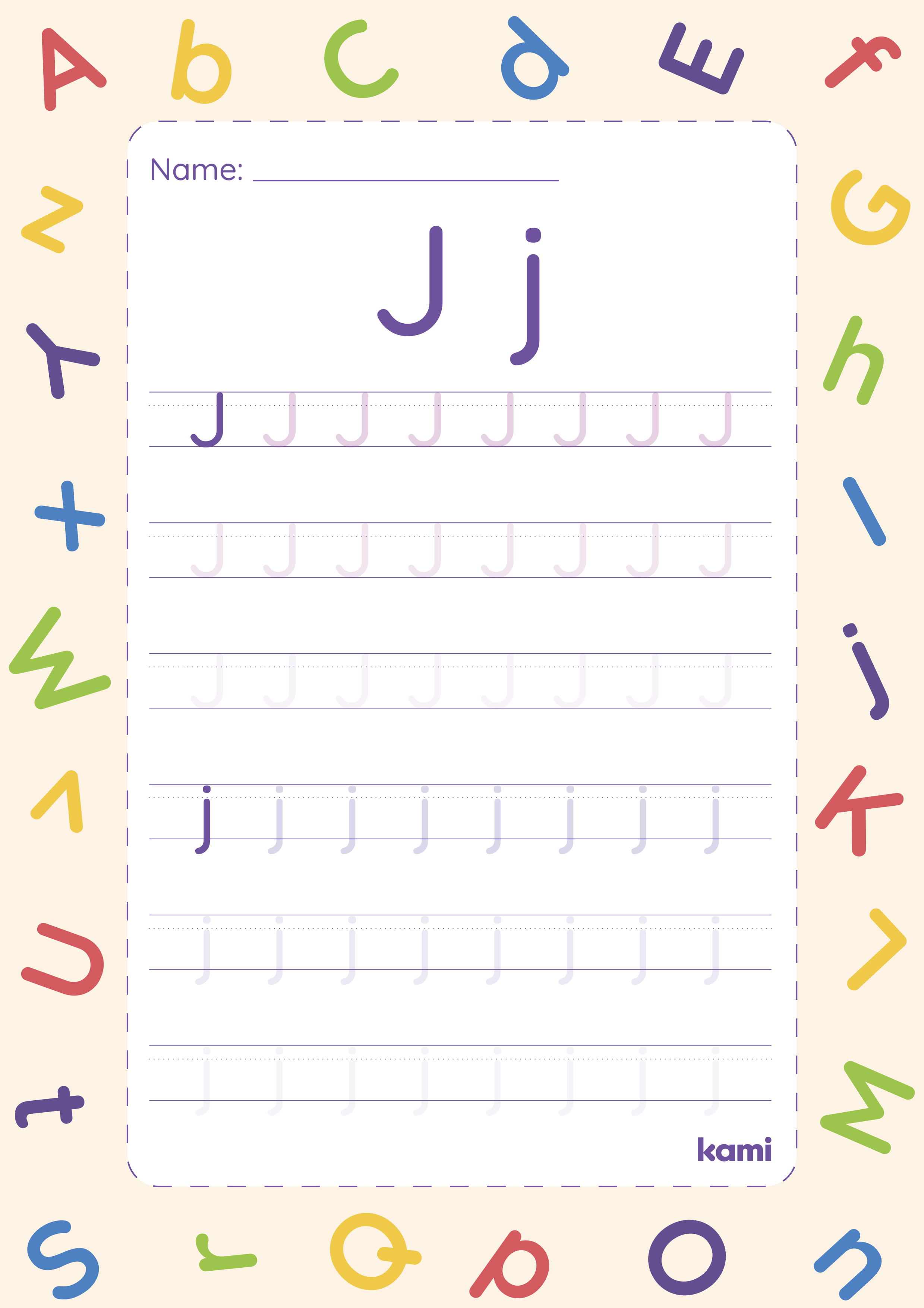 Handwriting Alphabet | Jj for Teachers | Perfect for grades 1st, K, Pre ...