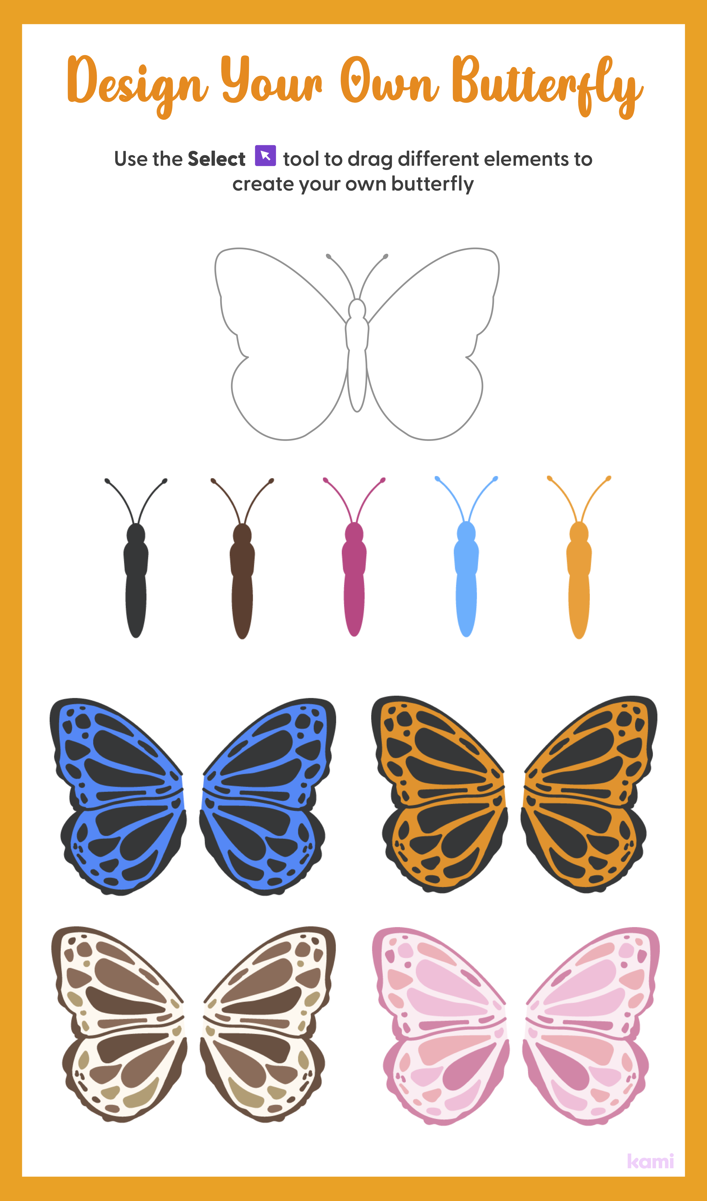 Design Your Own Butterfly for Teachers | Perfect for grades 1st, 2nd ...