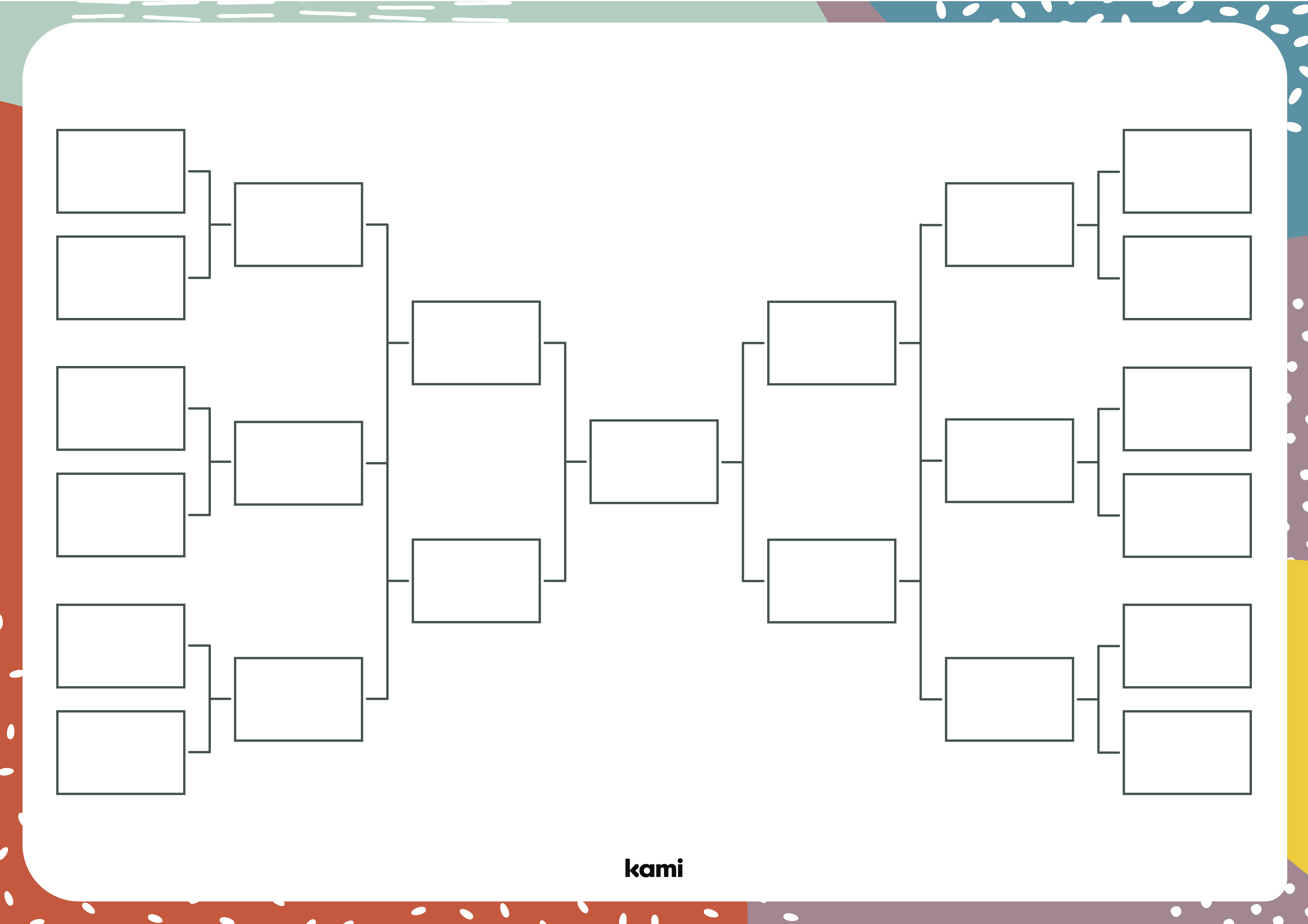 Tournament Template 6 Brackets | March Madness for Teachers | Perfect ...