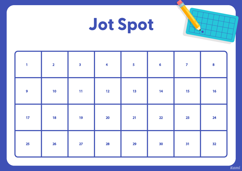 Jot Spot for Teachers | Perfect for grades 10th, 11th, 12th, 1st, 2nd ...