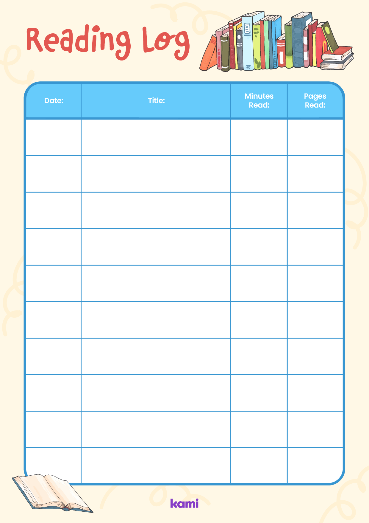Reading Log | Portrait for Teachers | Perfect for grades 1st, 2nd, 3rd ...