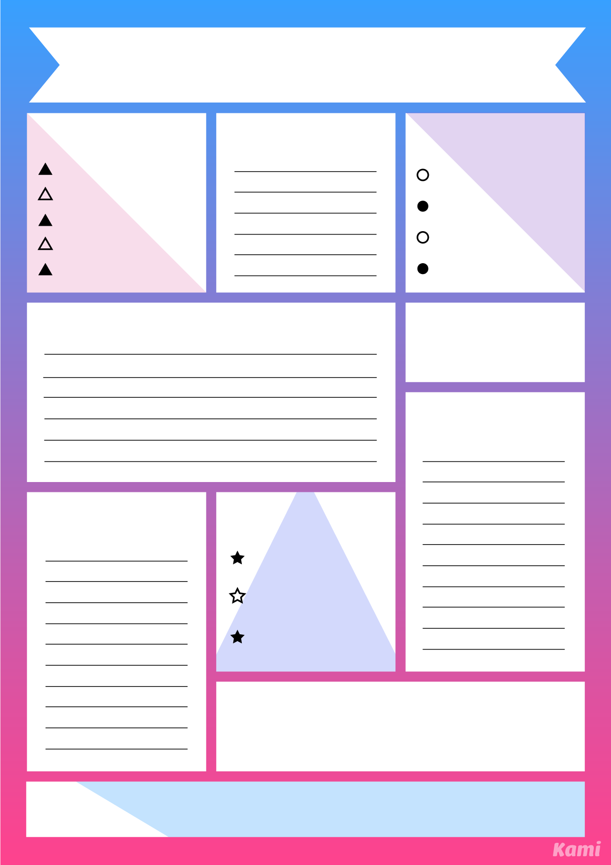 Blank Magazine Article Template