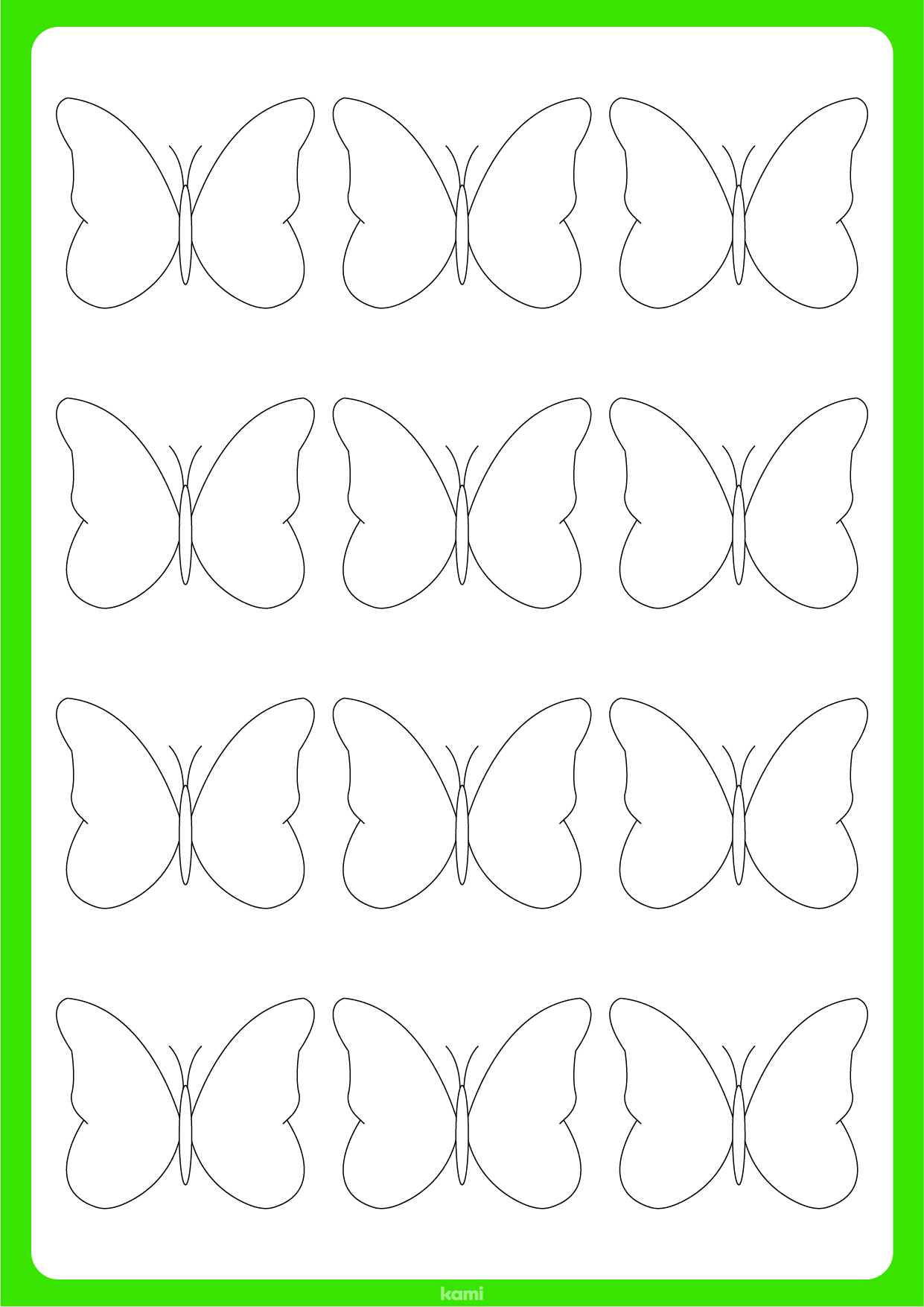 Multiple Butterflies Template for Teachers | Perfect for grades 1st ...