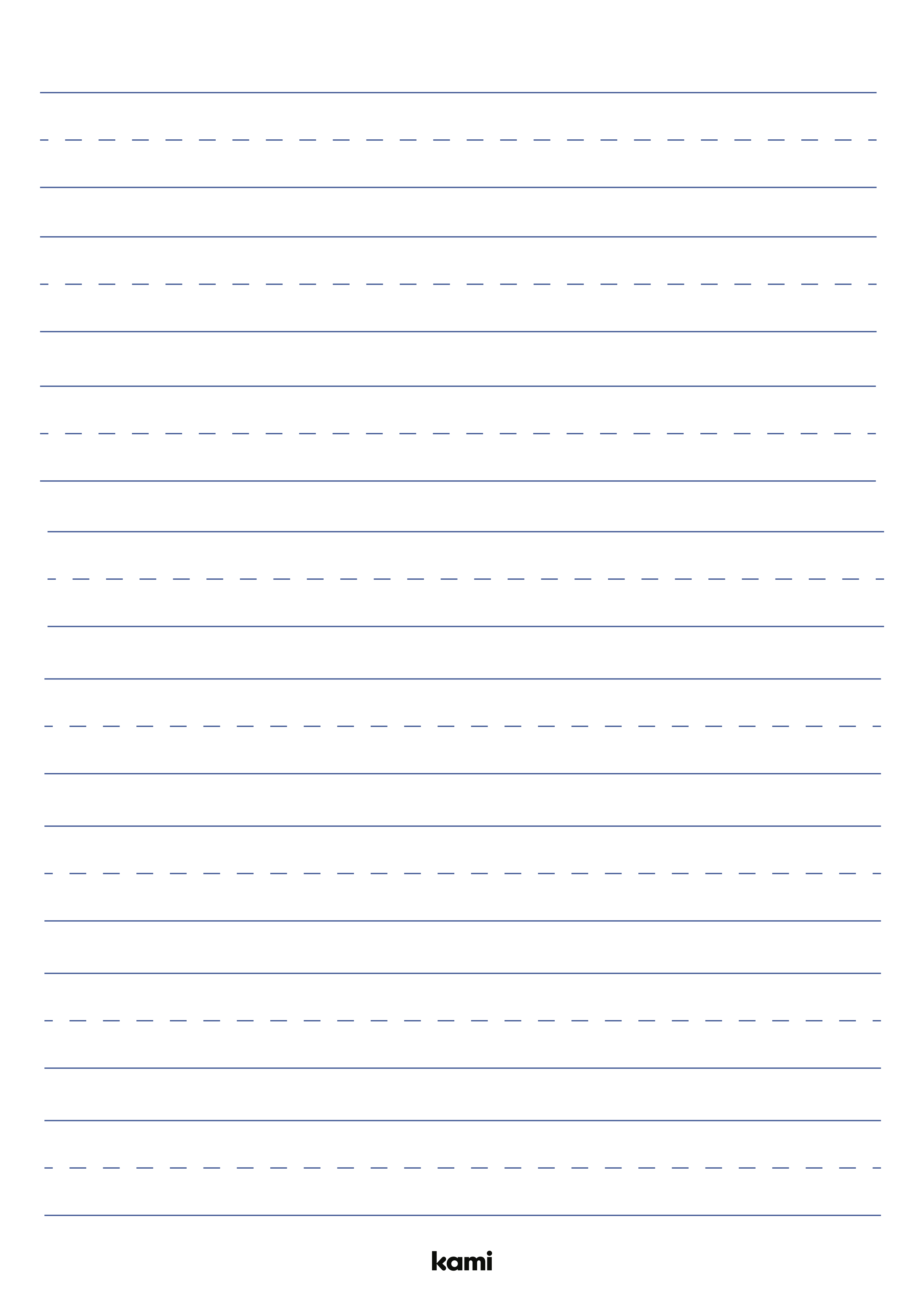 Handwriting Template | Blue for Teachers | Perfect for grades 1st, 2nd ...