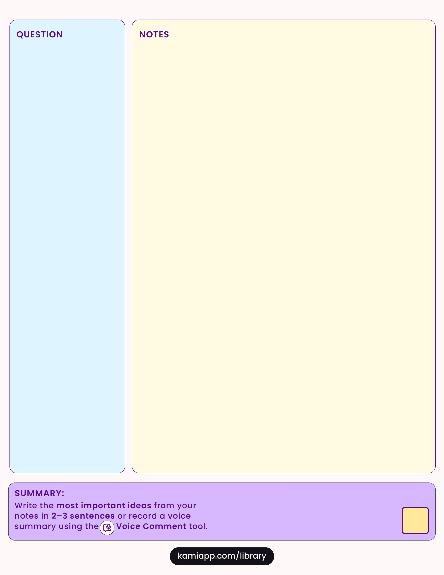 Cornell Notes | Three Sections for Teachers | Perfect for grades 10th ...