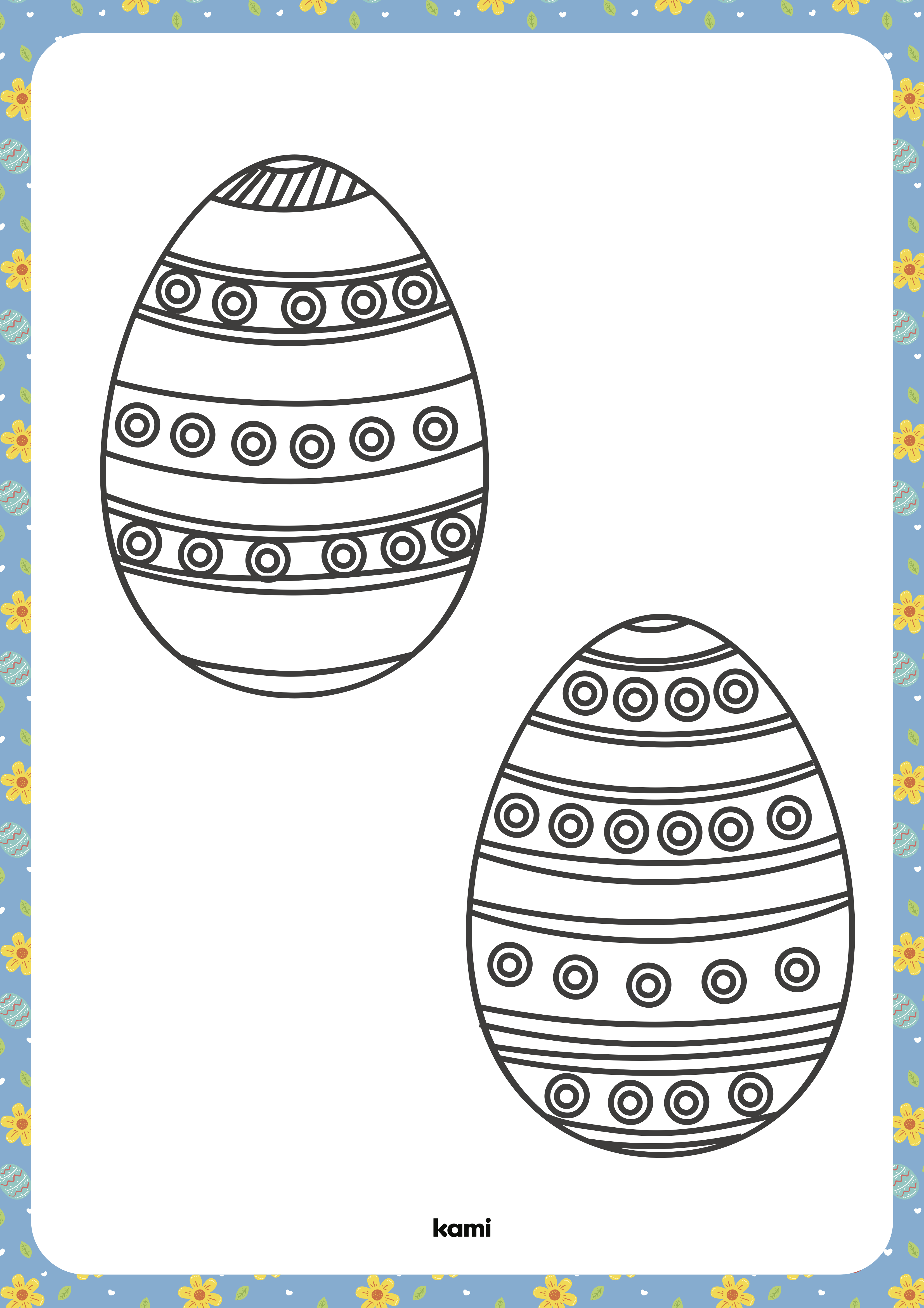Double Easter Egg Template for Teachers | Perfect for grades 1st, 2nd ...