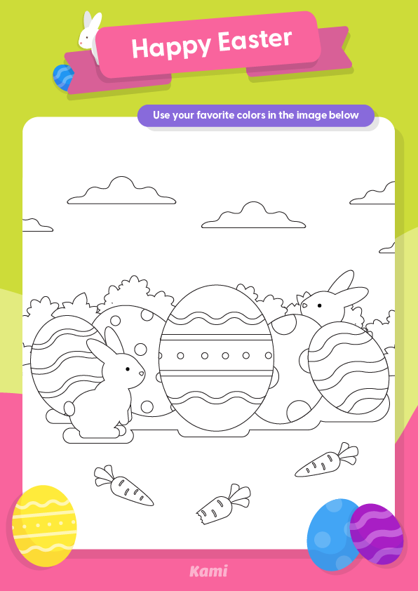 Easter Coloring In for Teachers | Perfect for grades 1st, 2nd, K, Pre K ...