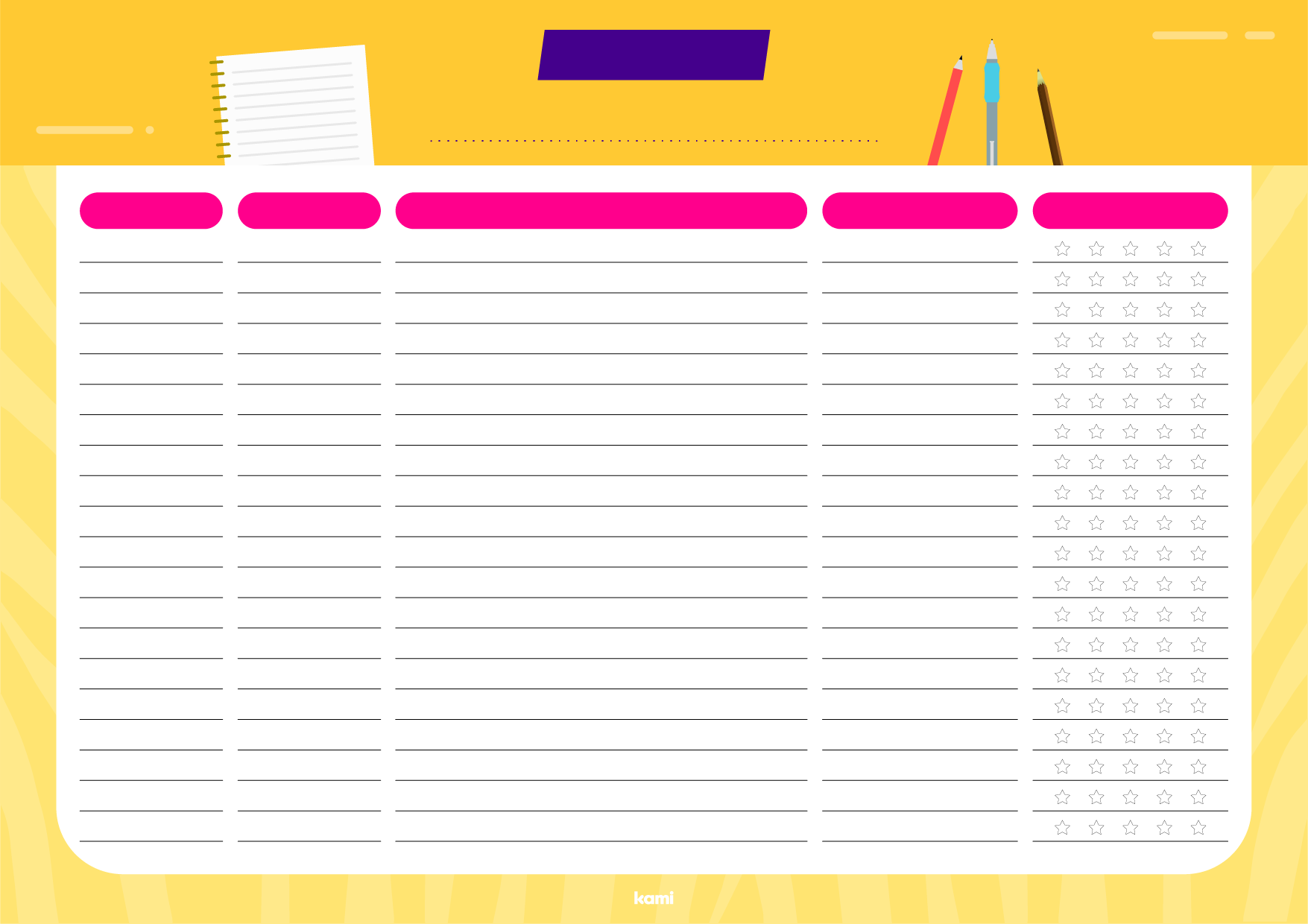 Reading Progress Record | Landscape Blank for Teachers | Perfect for ... Reading Progress Record | Landscape Blank for Teachers | Perfect for ...