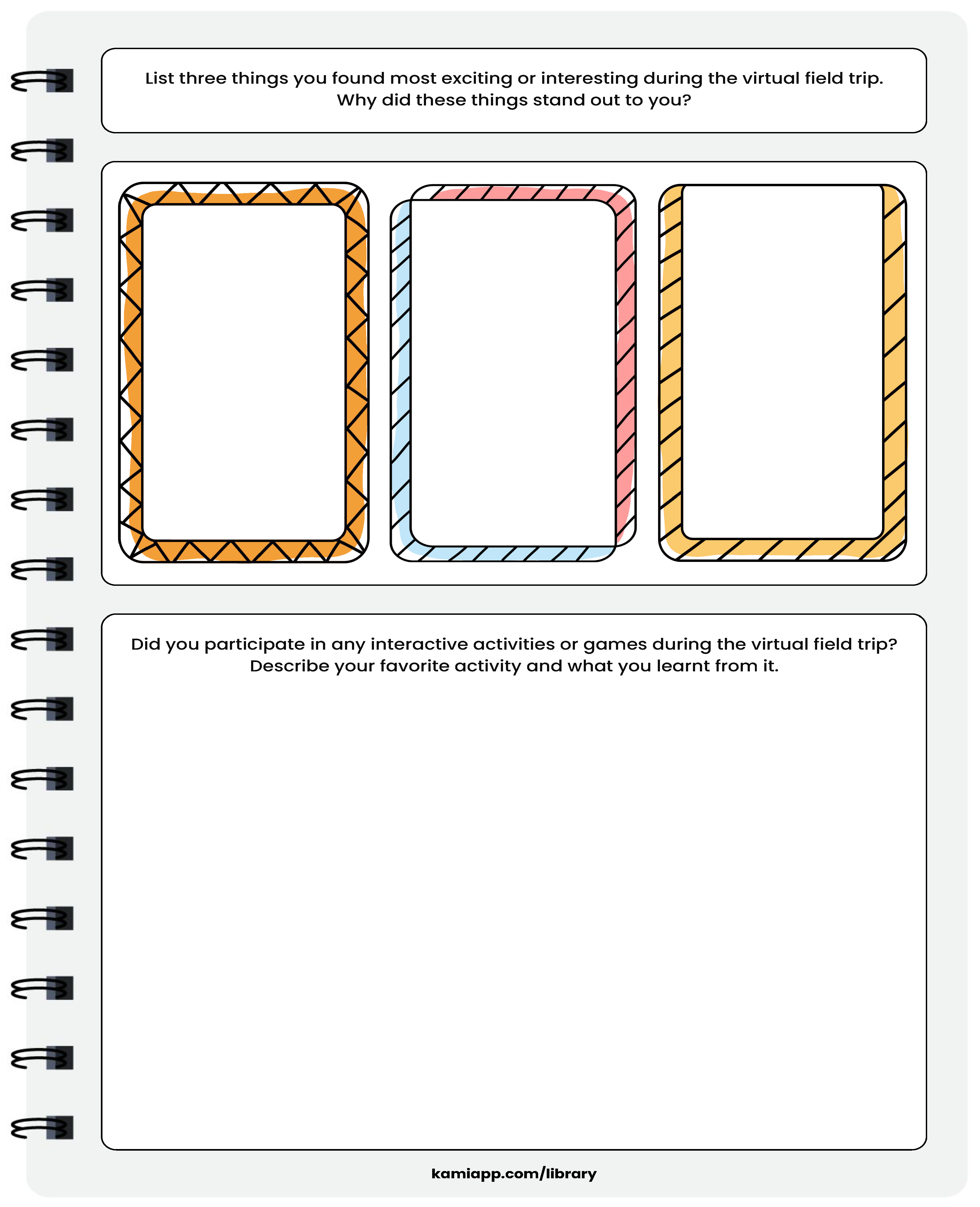 Virtual Field Trip Journal (Primary) for Teachers | Perfect for grades ...