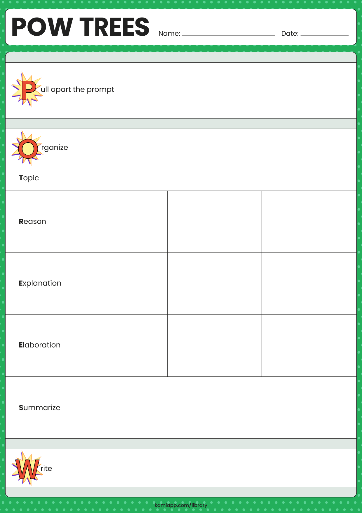 POW TREE | Kami Library