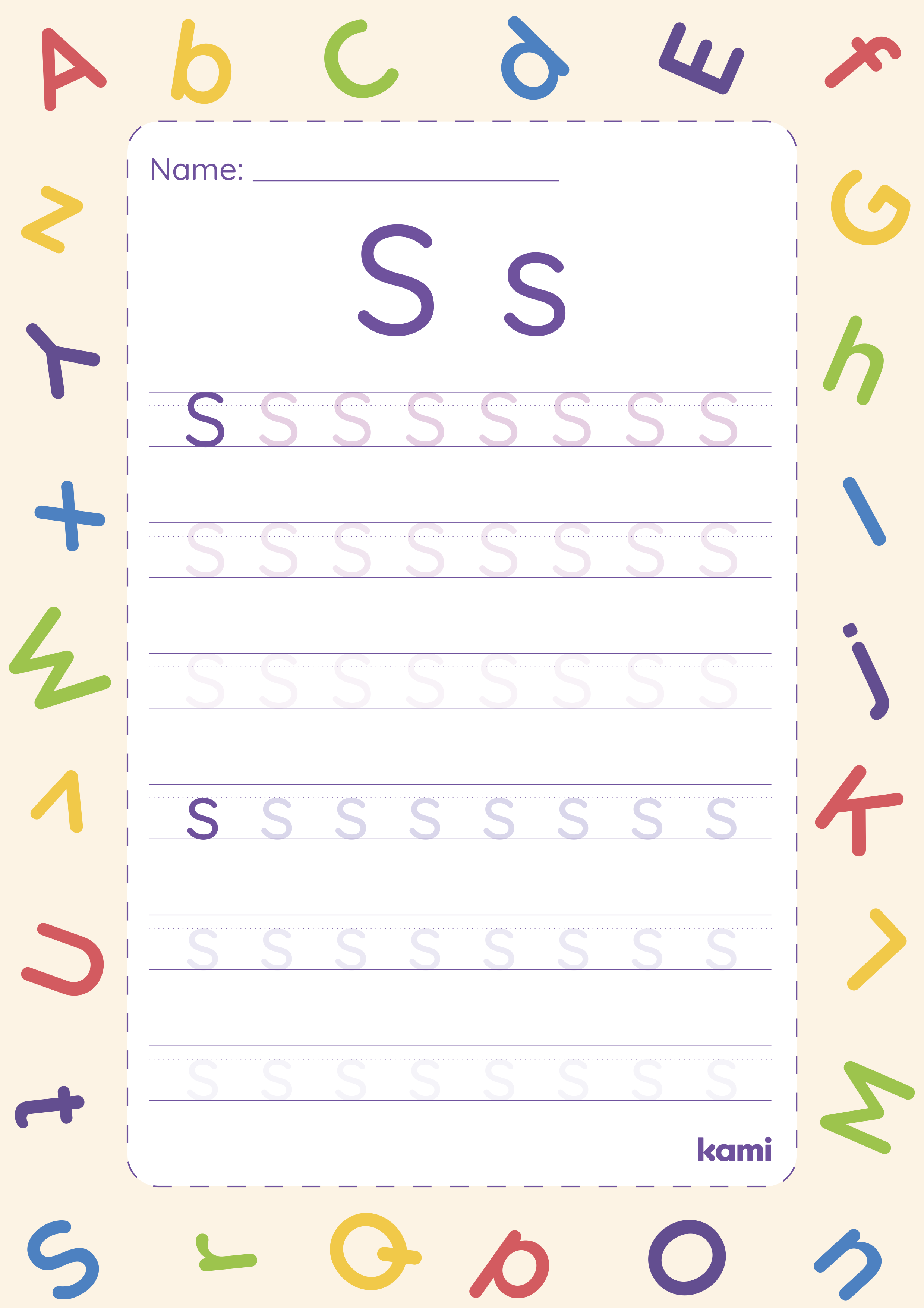 Handwriting Alphabet | Ss for Teachers | Perfect for grades 1st, K, Pre ...