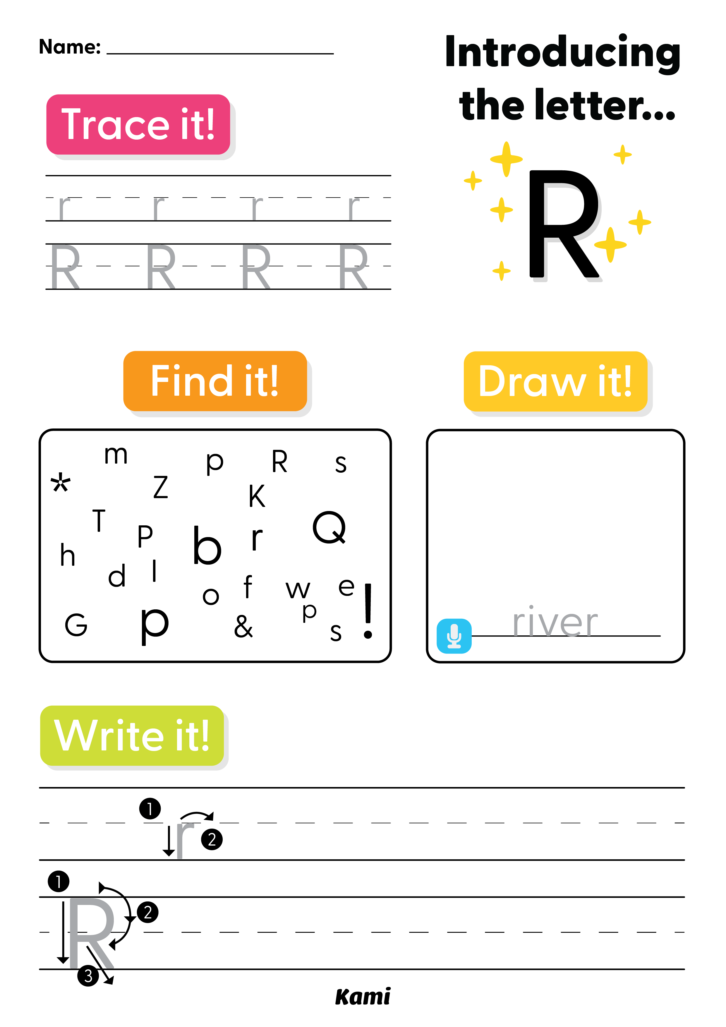 R - Alphabet Activity for Teachers | Perfect for grades 1st, K, Pre K ...
