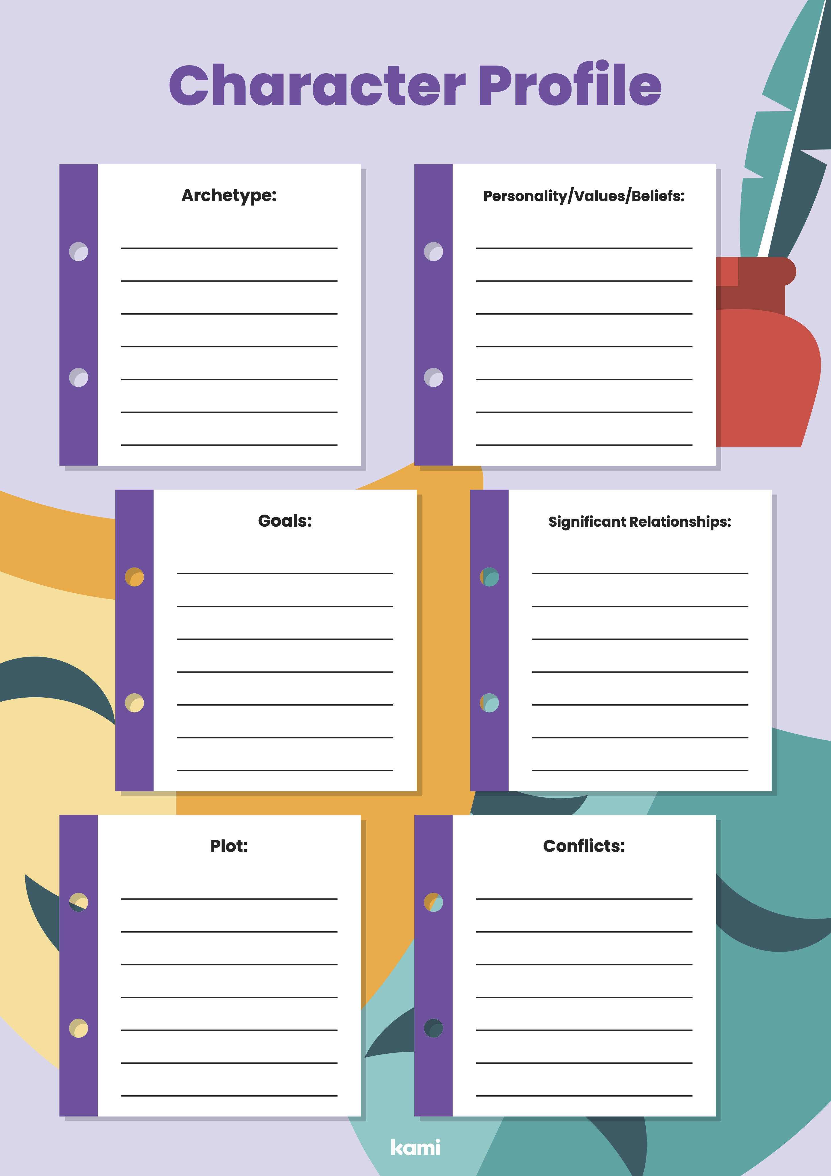 Character Profile | Notes for Teachers | Perfect for grades 6th, 7th ... Character Profile | Notes for Teachers | Perfect for grades 6th, 7th ...