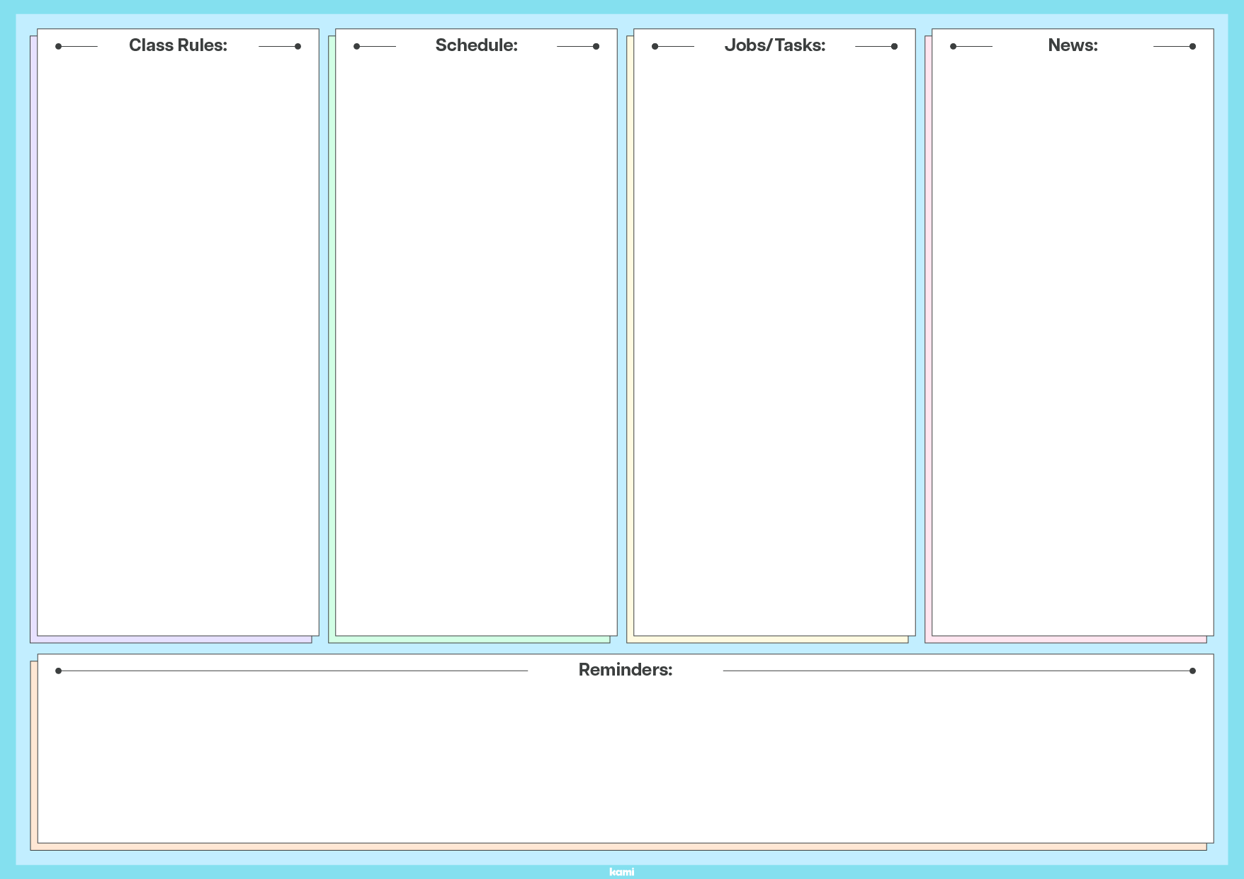 Class Information Template for Teachers | Perfect for grades 10th, 11th ...