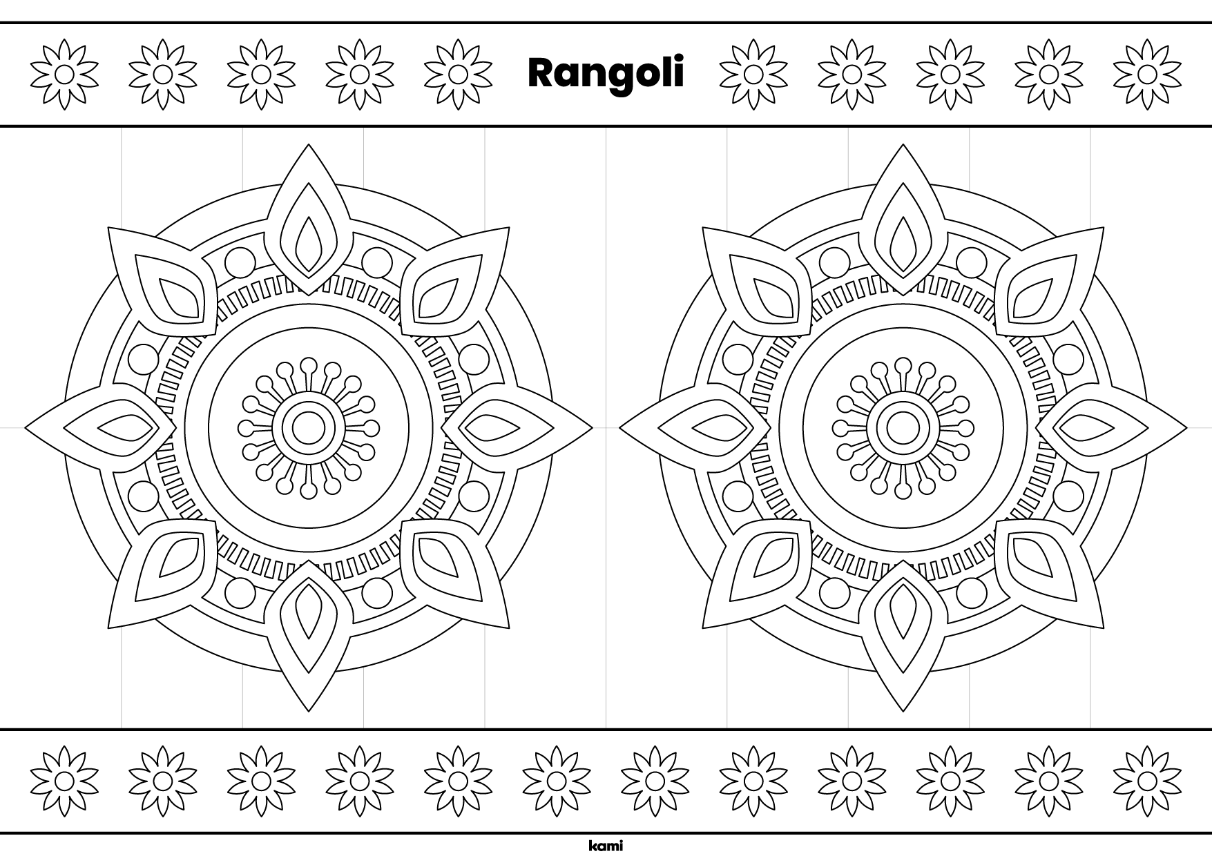 Rangoli Lantern | Pattern One for Teachers | Perfect for grades 1st ...