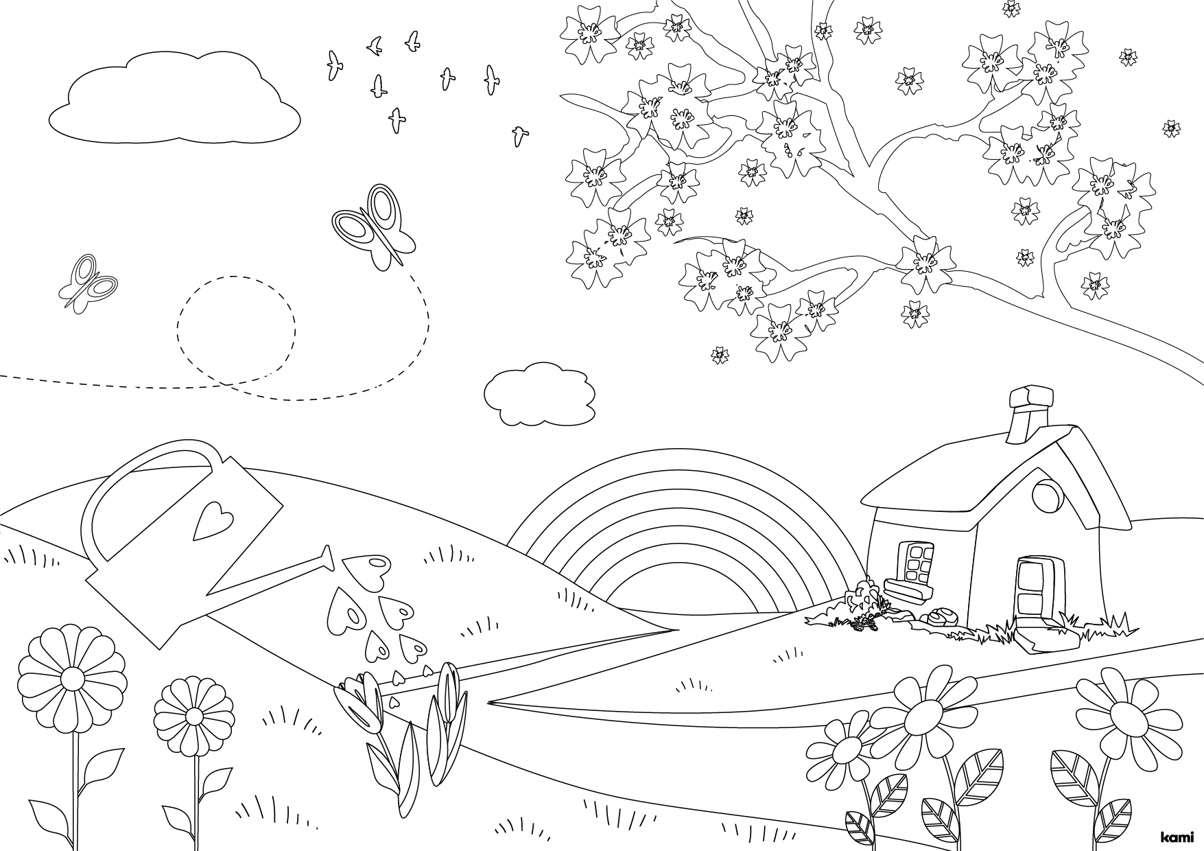 Spring Day Coloring Sheet for Teachers | Perfect for grades 1st, 2nd ...