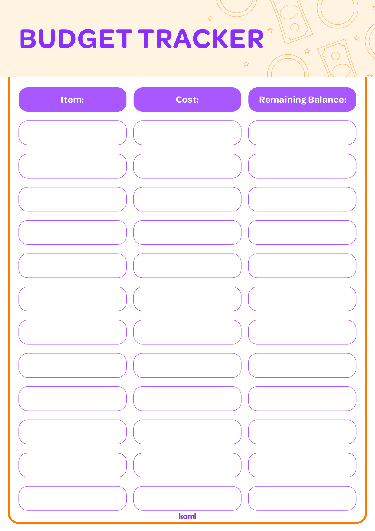 Budget Tracker for Teachers | Perfect for grades 10th, 11th, 12th, 5th ...