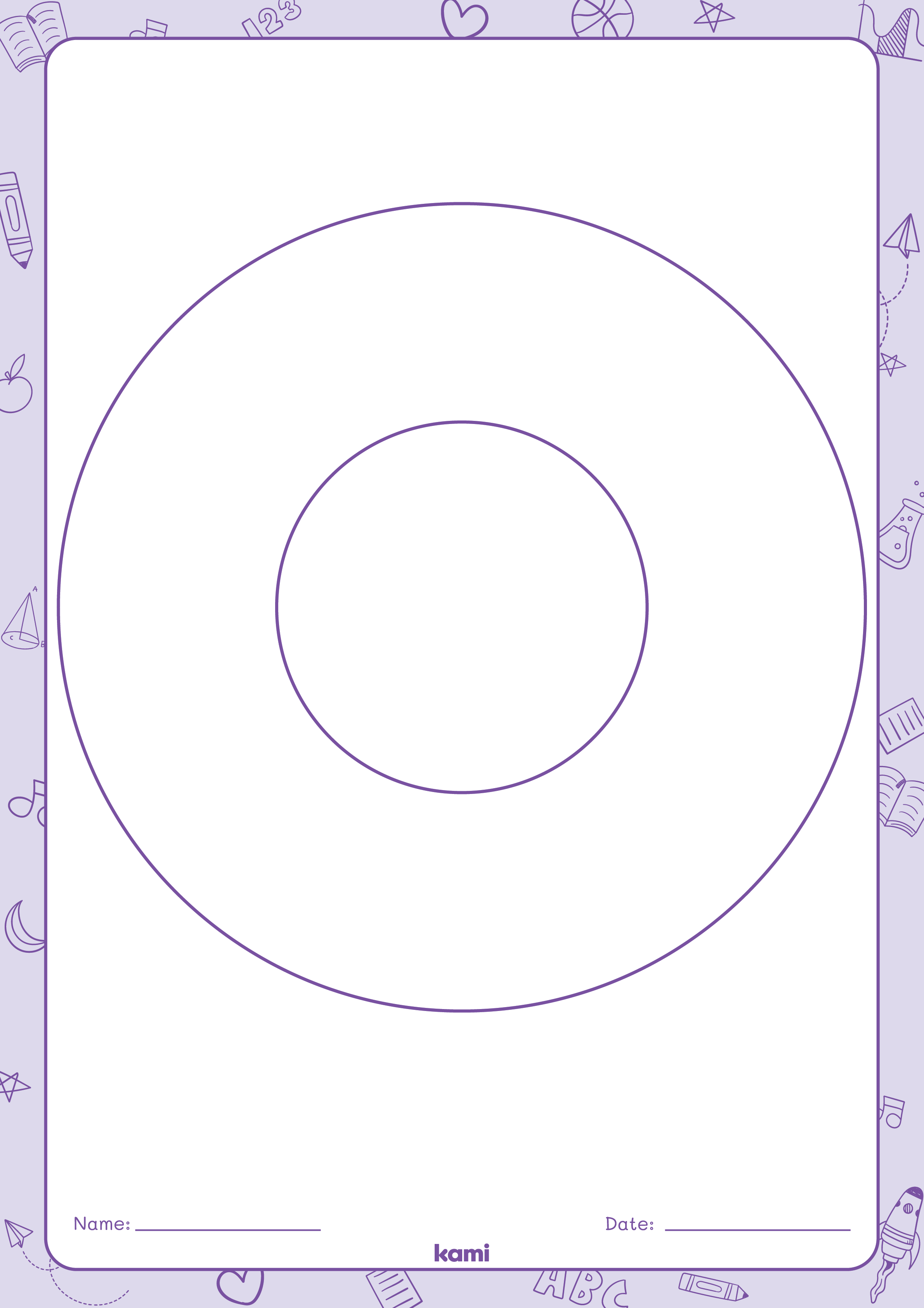 Circle Map Portrait for Teachers | Perfect for grades 10th, 11th, 12th ...