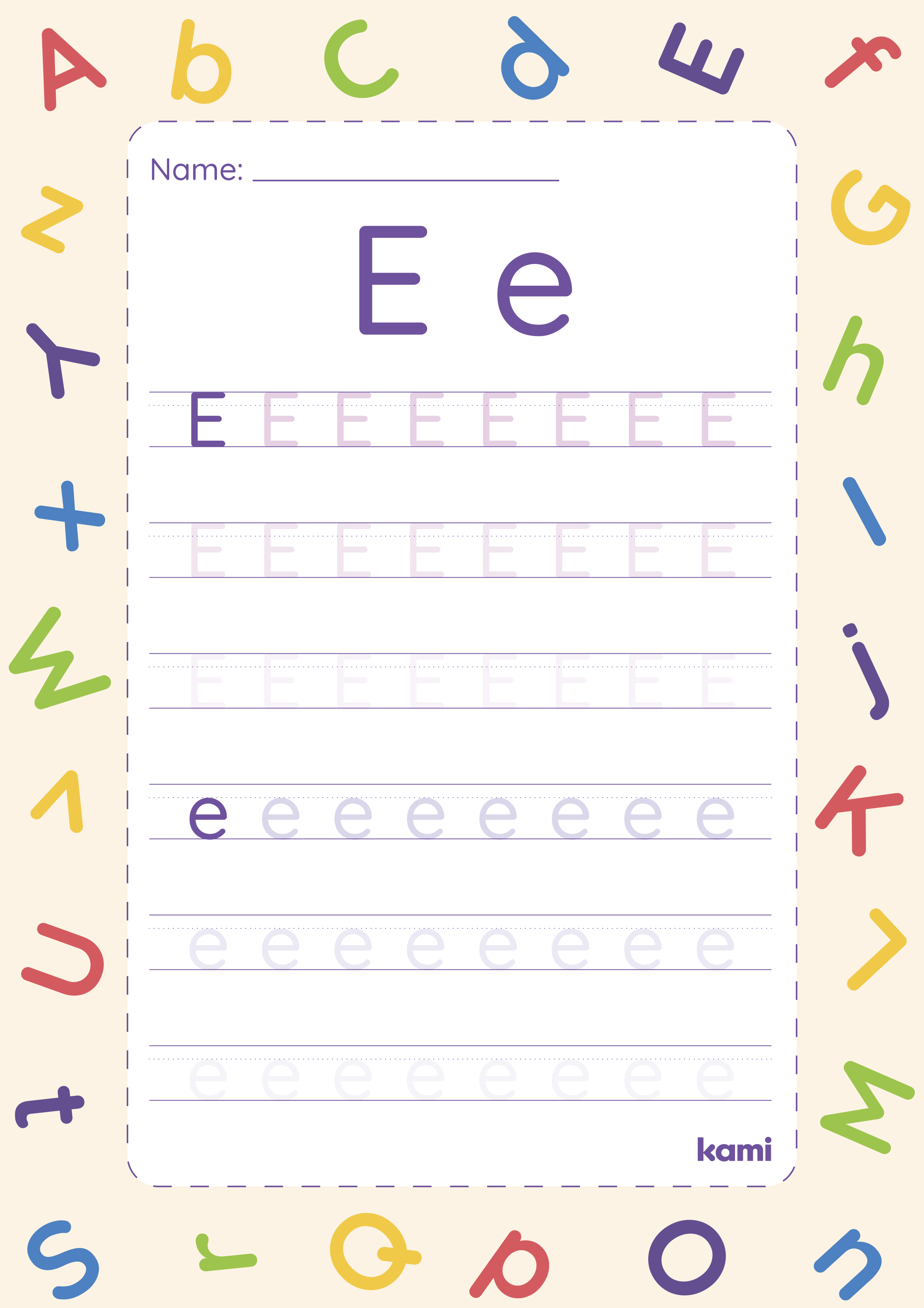 Handwriting Alphabet | Ee for Teachers | Perfect for grades 1st, K, Pre ...