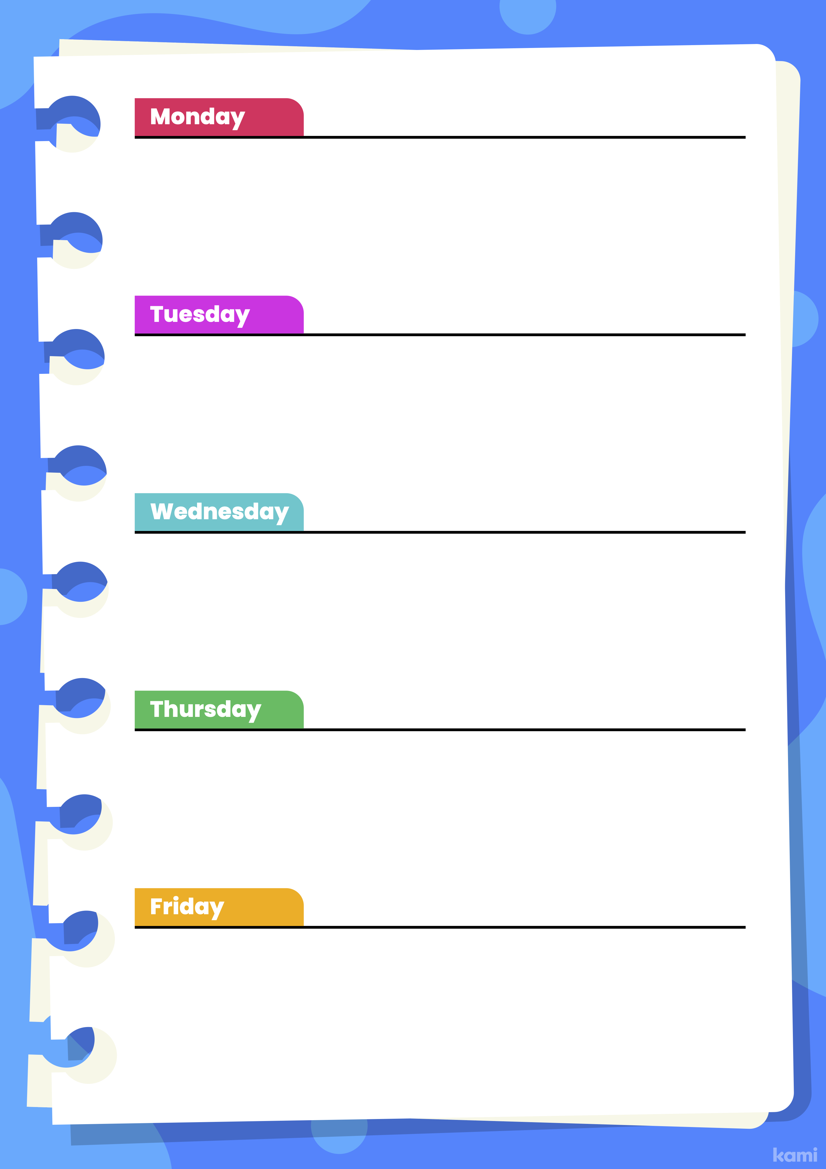 School Timetable Template for Teachers | Perfect for grades 10th, 11th ...