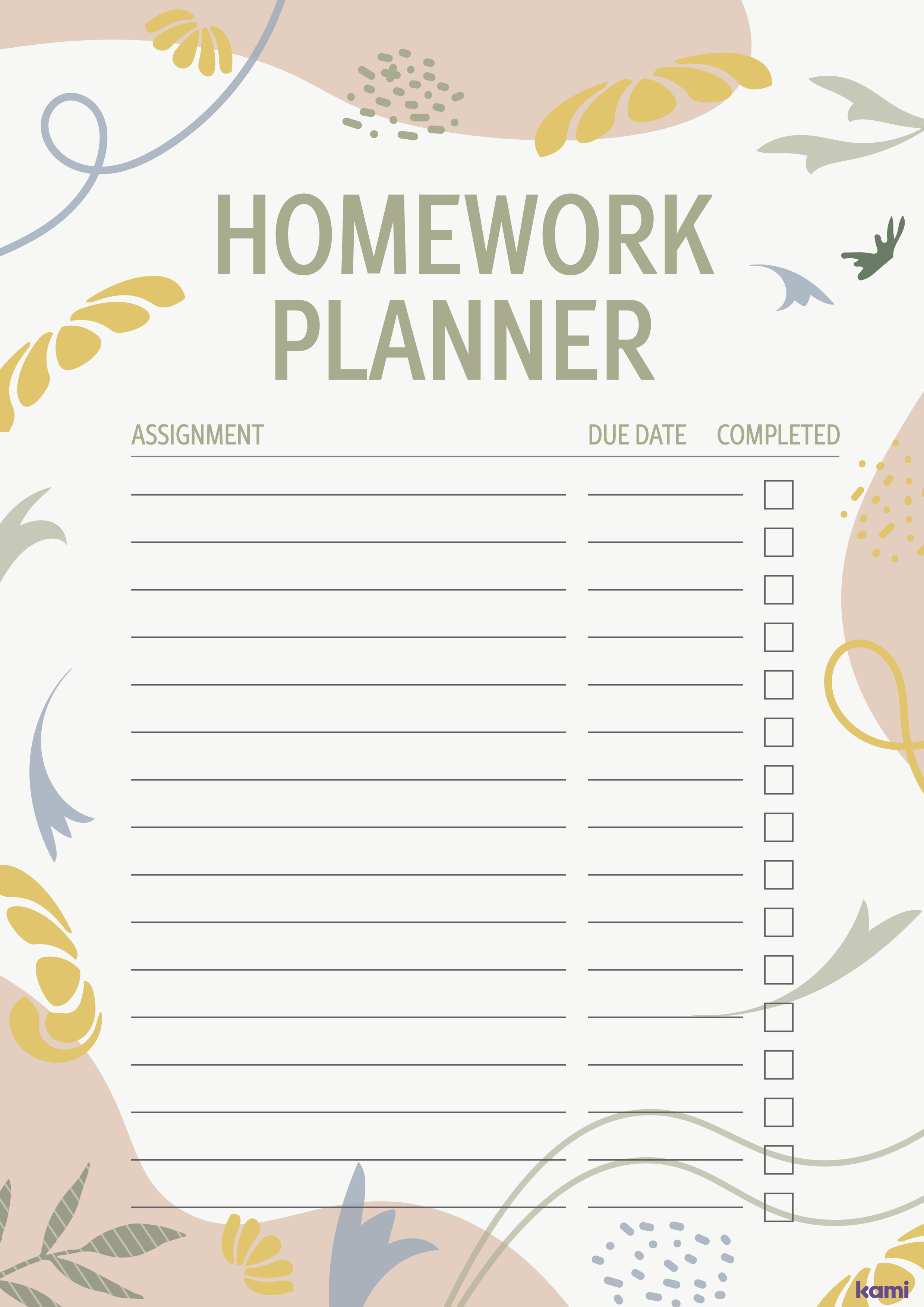 Homework Planner | Neutrals for Teachers | Perfect for grades 1st, 2nd ...