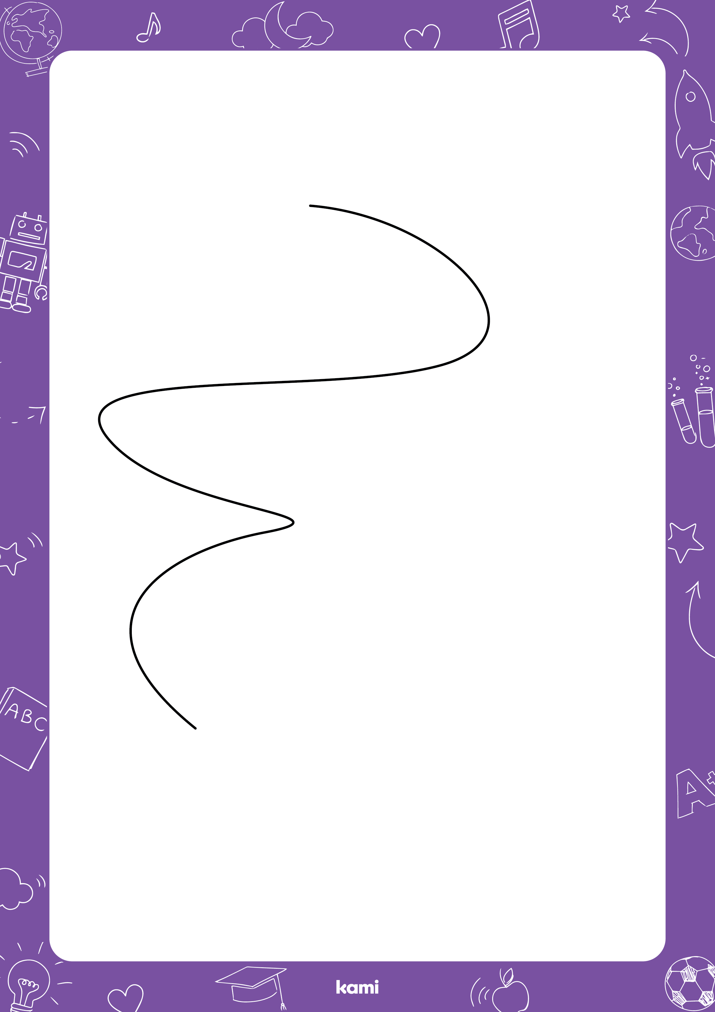 Complete the Drawing | Squiggle Purple Border for Teachers | Perfect ...