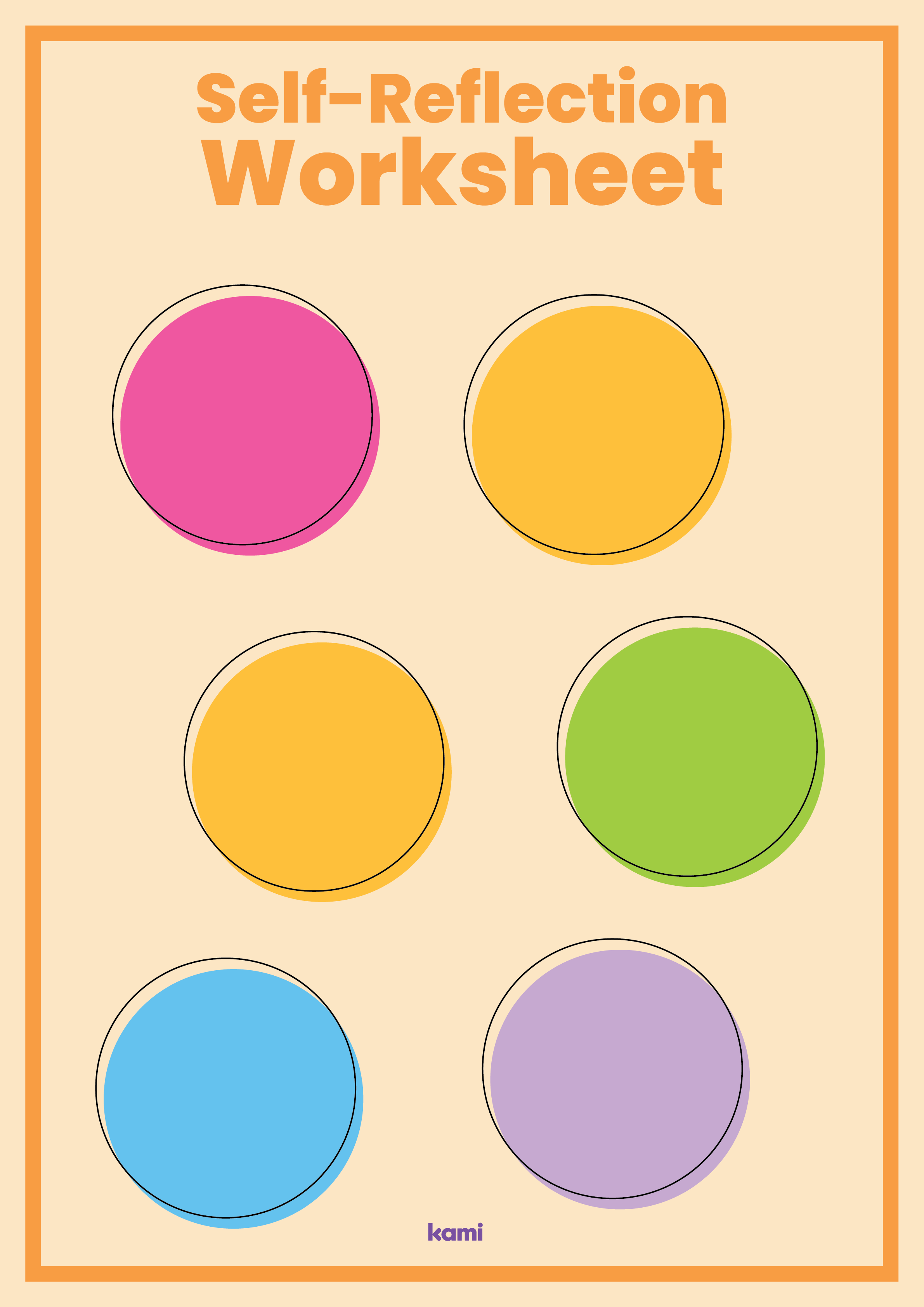 Self-Reflection Worksheet | Blank for Teachers | Perfect for grades ...