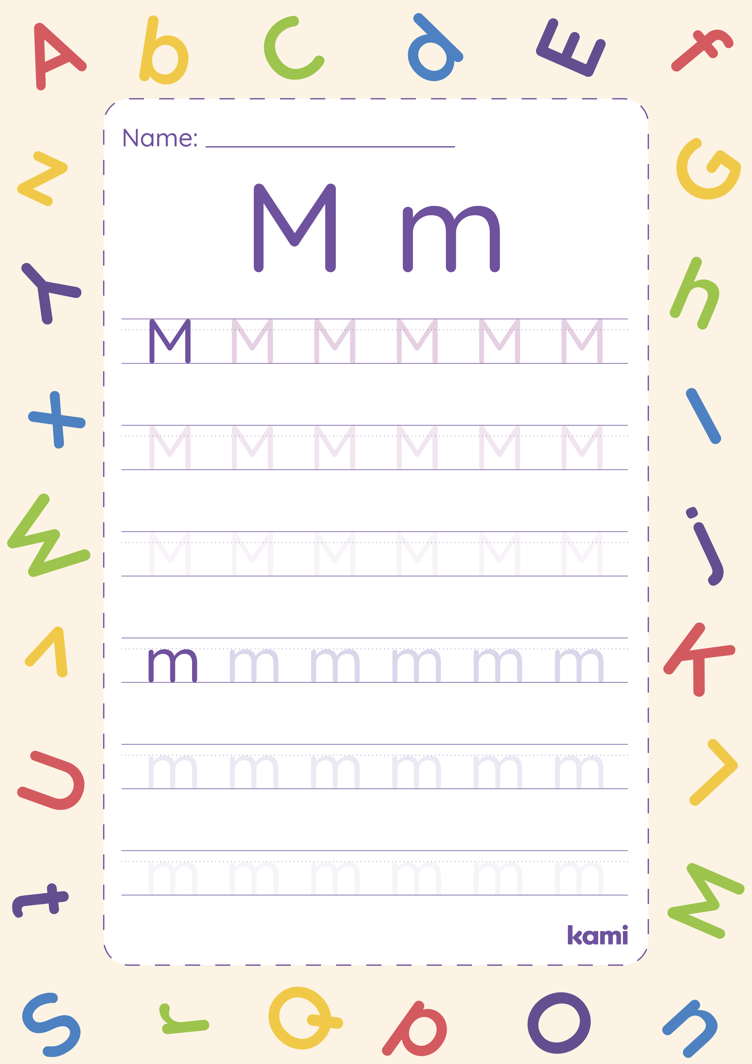 Handwriting Alphabet | Mm for Teachers | Perfect for grades 1st, K, Pre ...