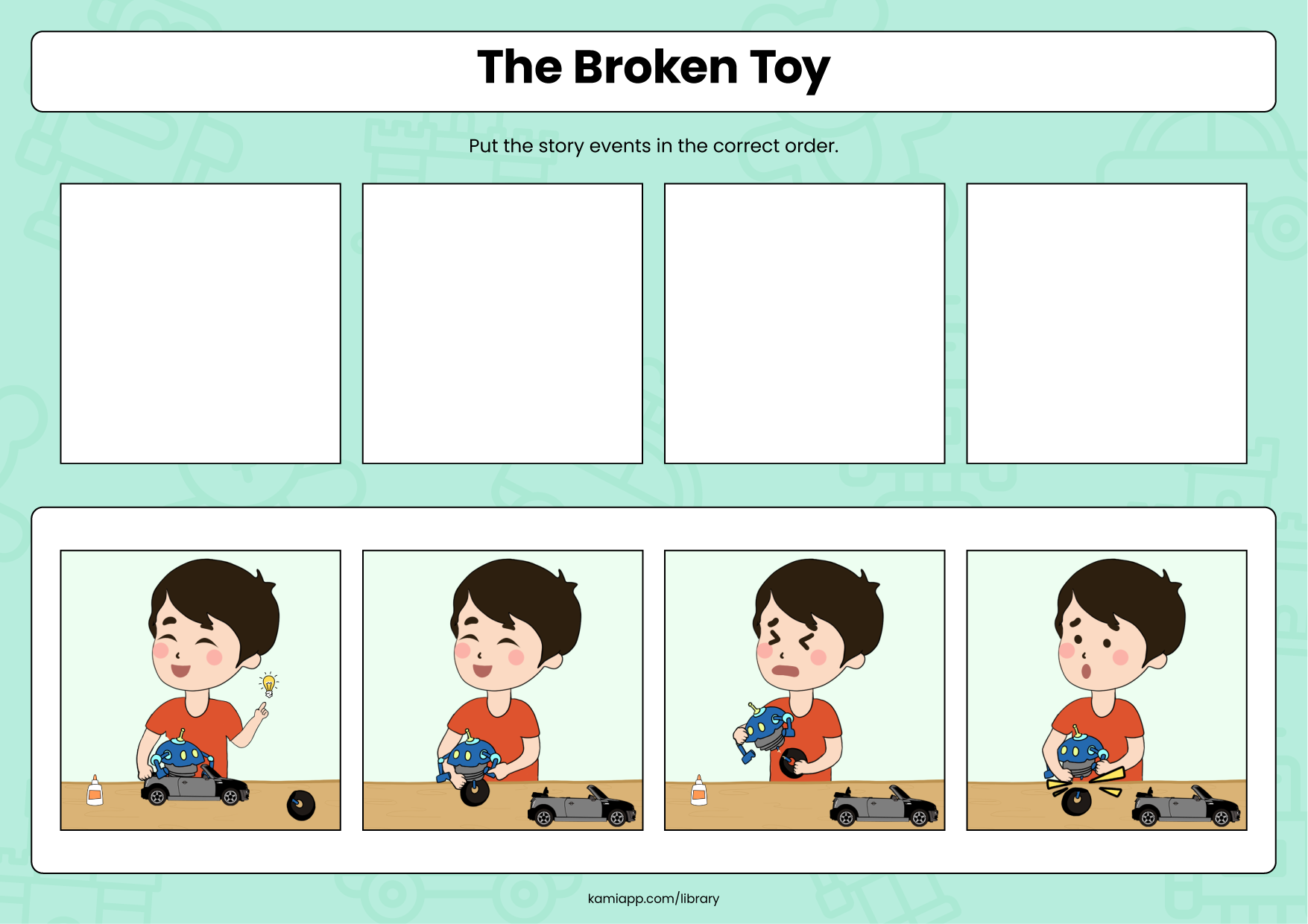 The Broken Toy Story Sequencing for Teachers | Perfect for grades 1st ...