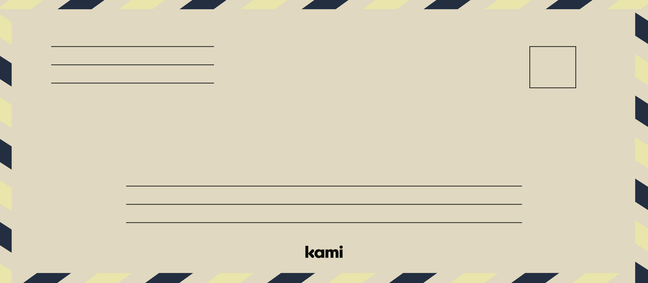 Envelope Template | Blue & Yellow for Teachers | Perfect for grades ...