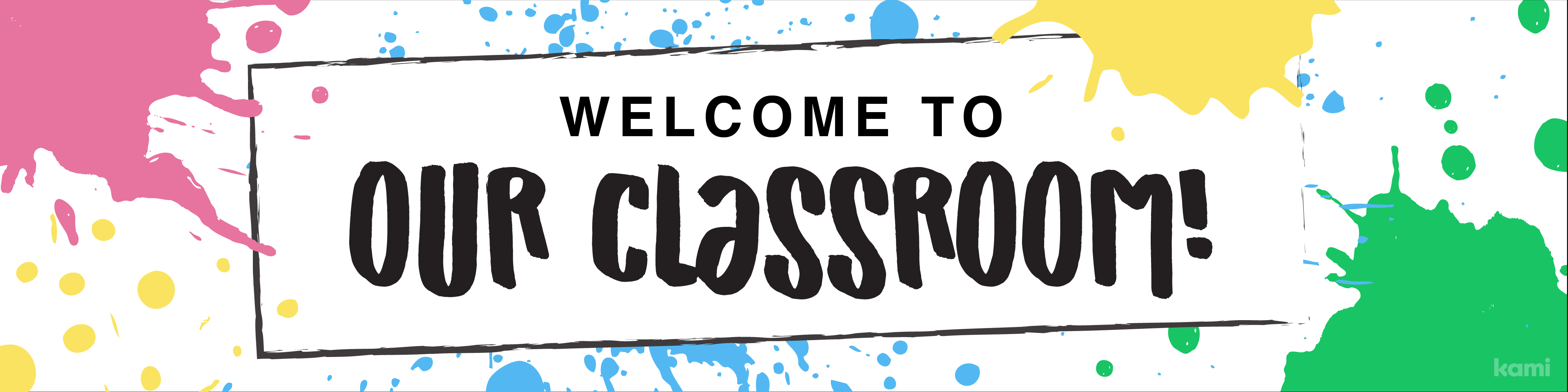 Google Classroom Banner Paint Splats For Teachers Perfect For 