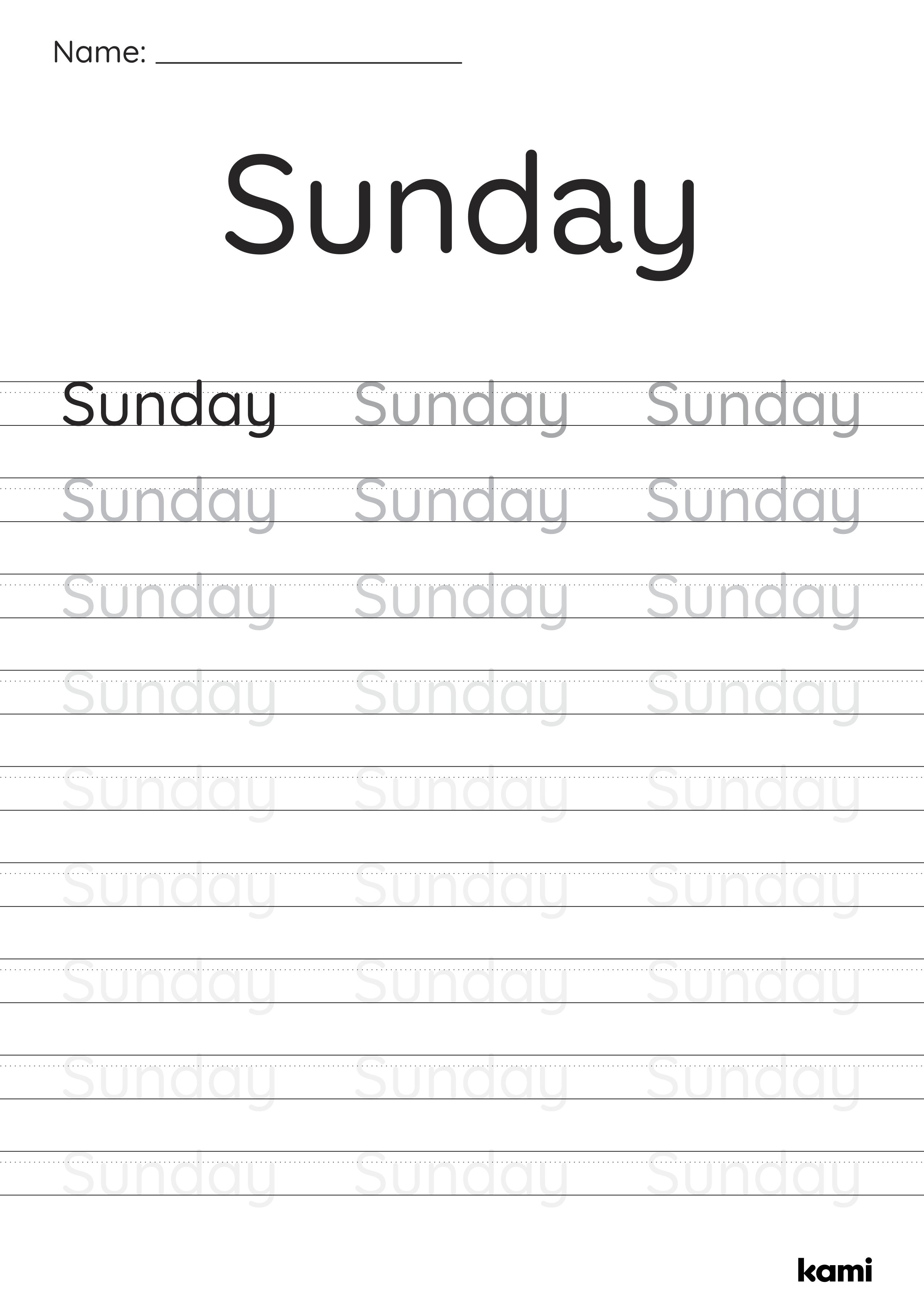 Handwriting Lines | Sunday for Teachers | Perfect for grades 1st, K ...