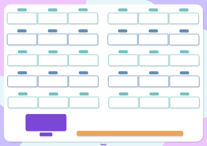Seating Chart | Rows | Kami Library
