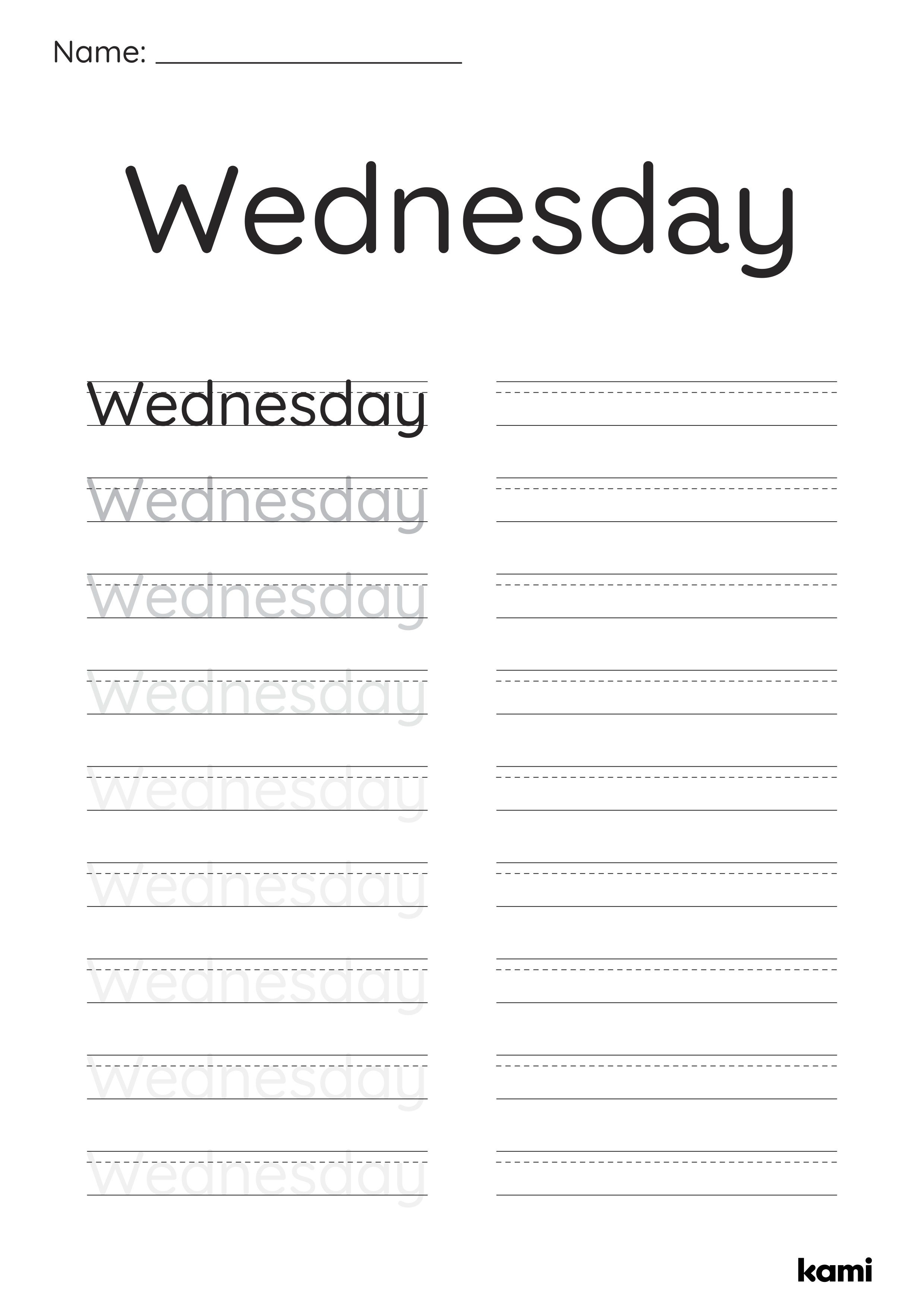 Handwriting Columns | Wednesday for Teachers | Perfect for grades 1st ... Handwriting Columns | Wednesday for Teachers | Perfect for grades 1st ...