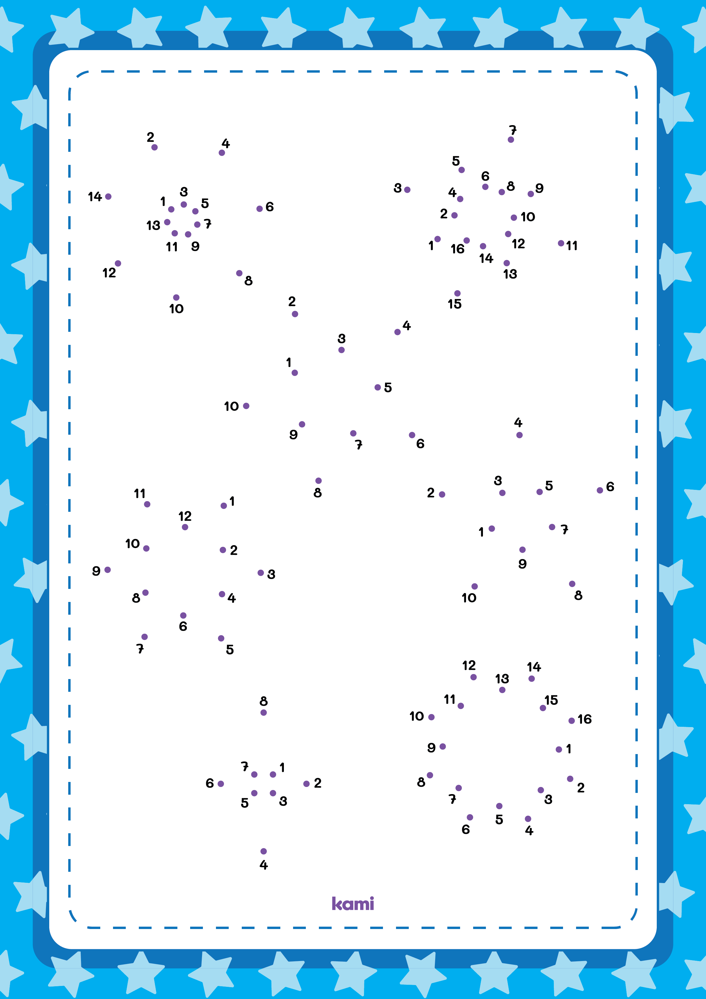 Star Template | Connect the Dots Multiple for Teachers | Perfect for ...