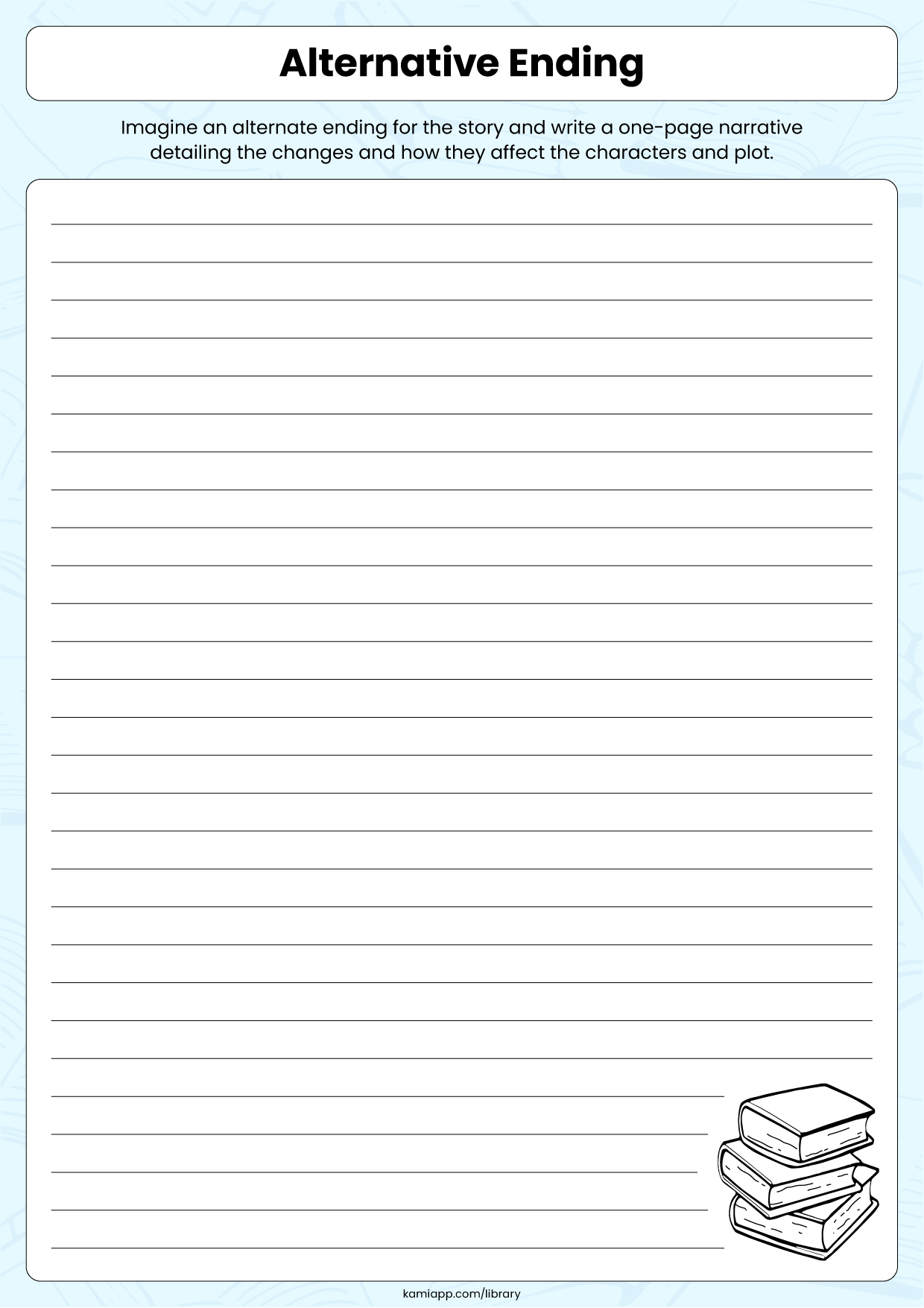 Alternative Ending Worksheet for Teachers | Perfect for grades 3rd, 4th ...