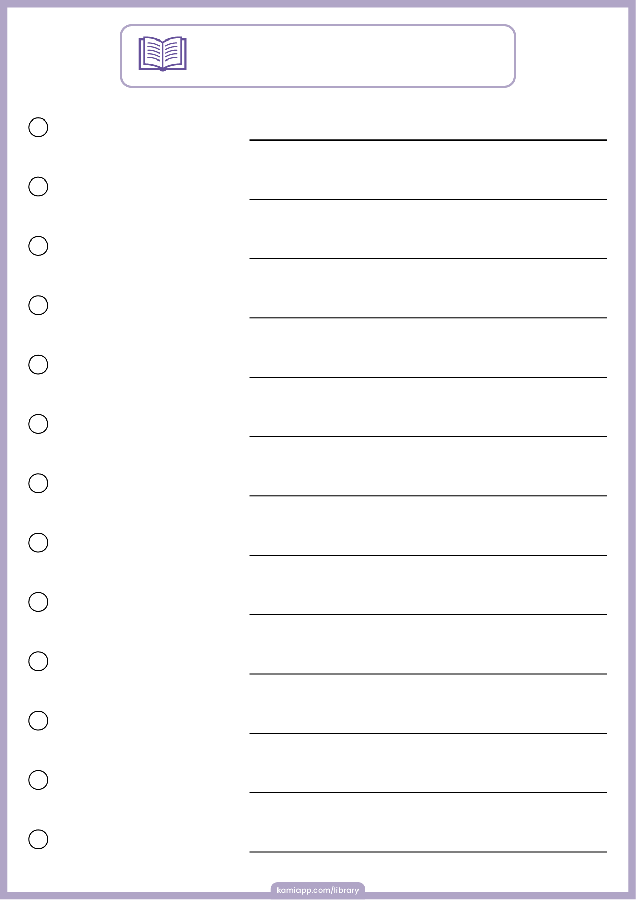 Reading Challenge | Portrait Blank for Teachers | Perfect for grades ...