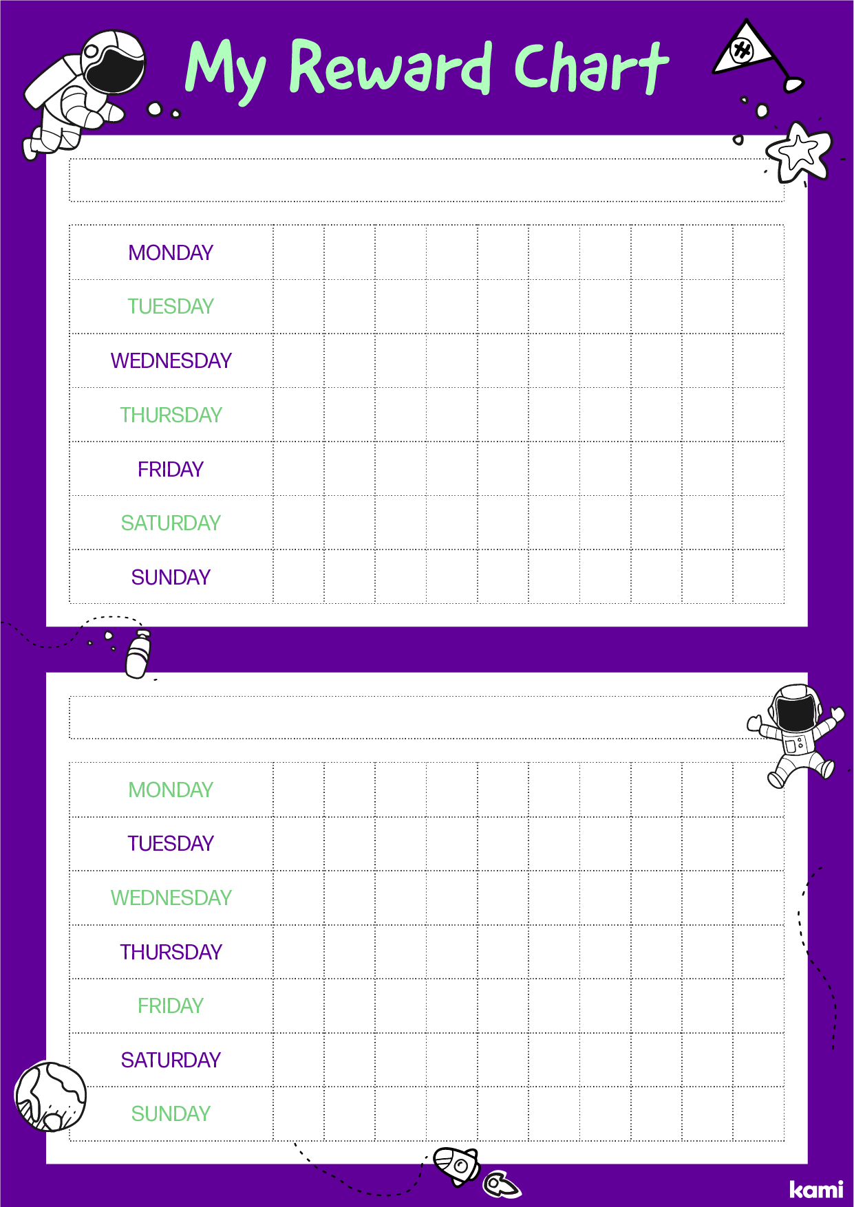 Reward Chart | Portrait for Teachers | Perfect for grades 1st, 2nd, 3rd ...