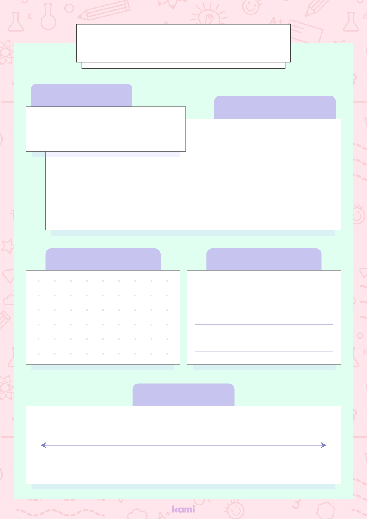 Project Planner Template | Kami Library