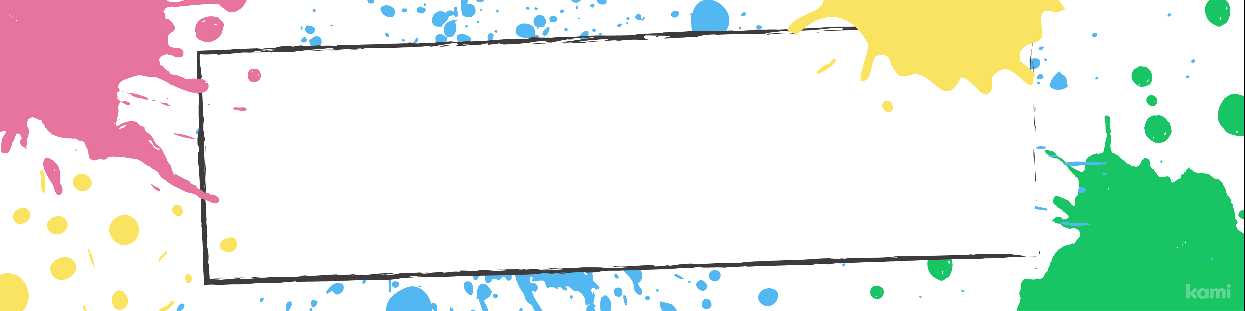 Google Classroom Banner | Blank Paint Splats for Teachers | Perfect for ...