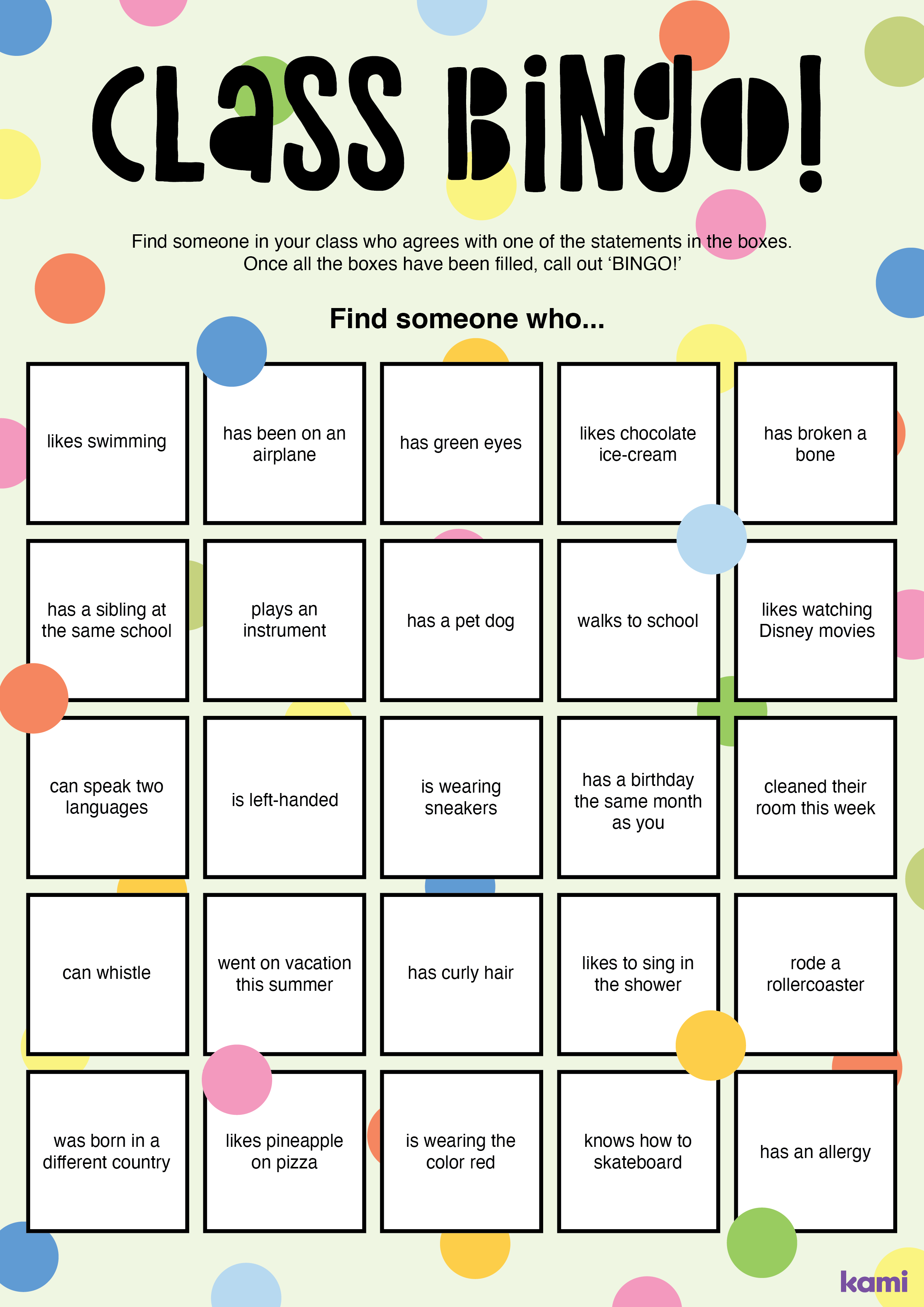 Find Someone Who Bingo Card For Teachers Perfect For Grades 1st 2nd