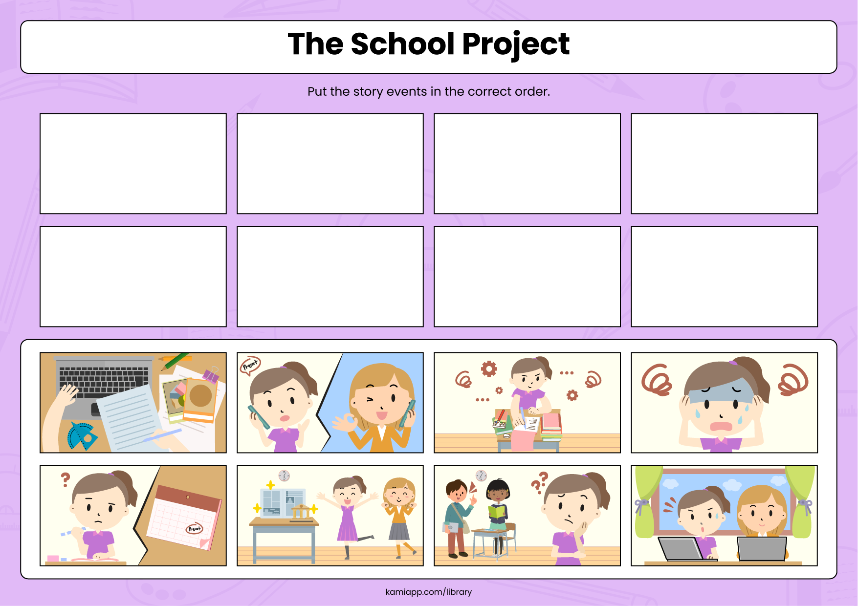 The School Project Story Sequencing for Teachers | Perfect for grades ...