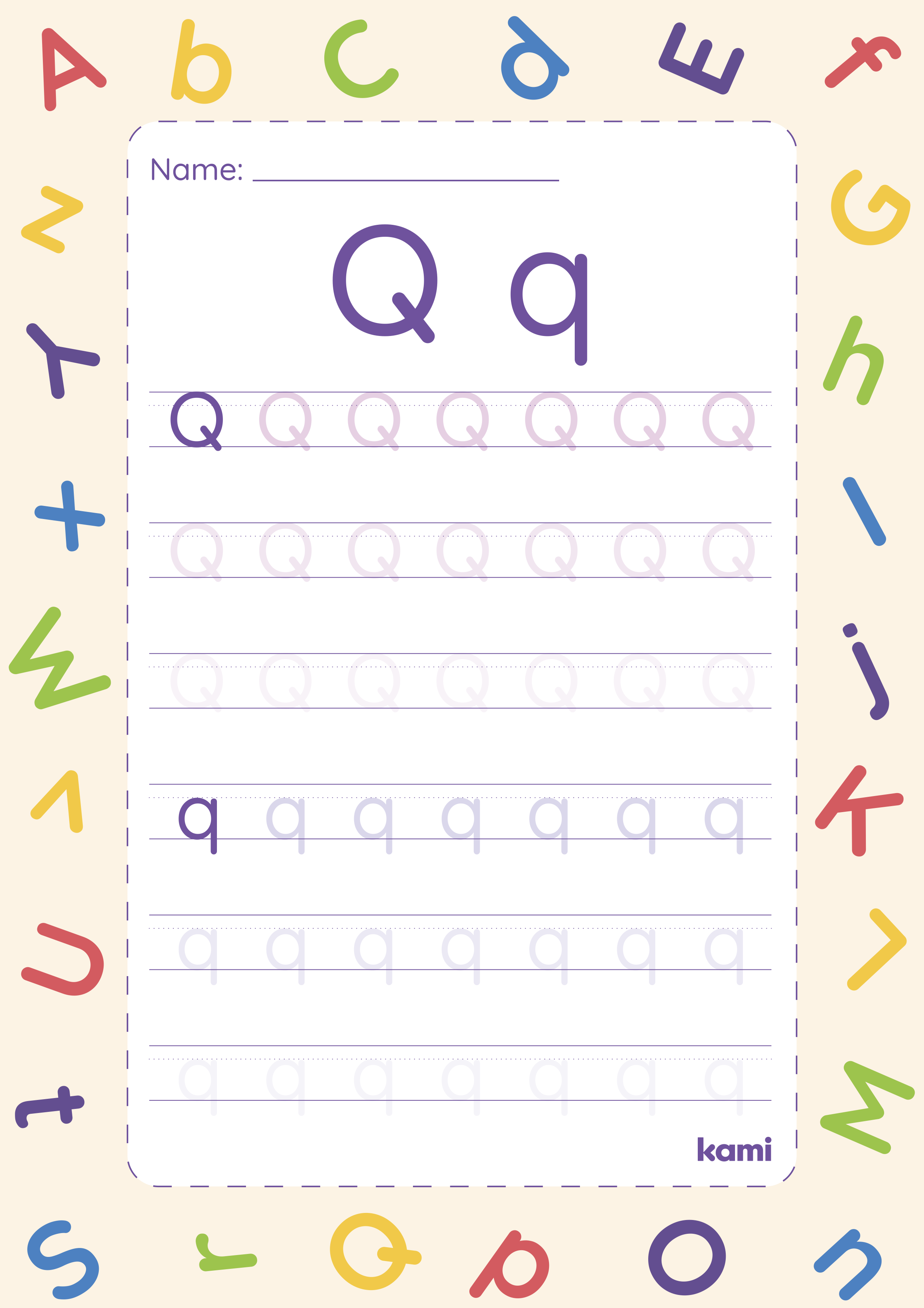 Handwriting Alphabet | Qq for Teachers | Perfect for grades 1st, K, Pre ...