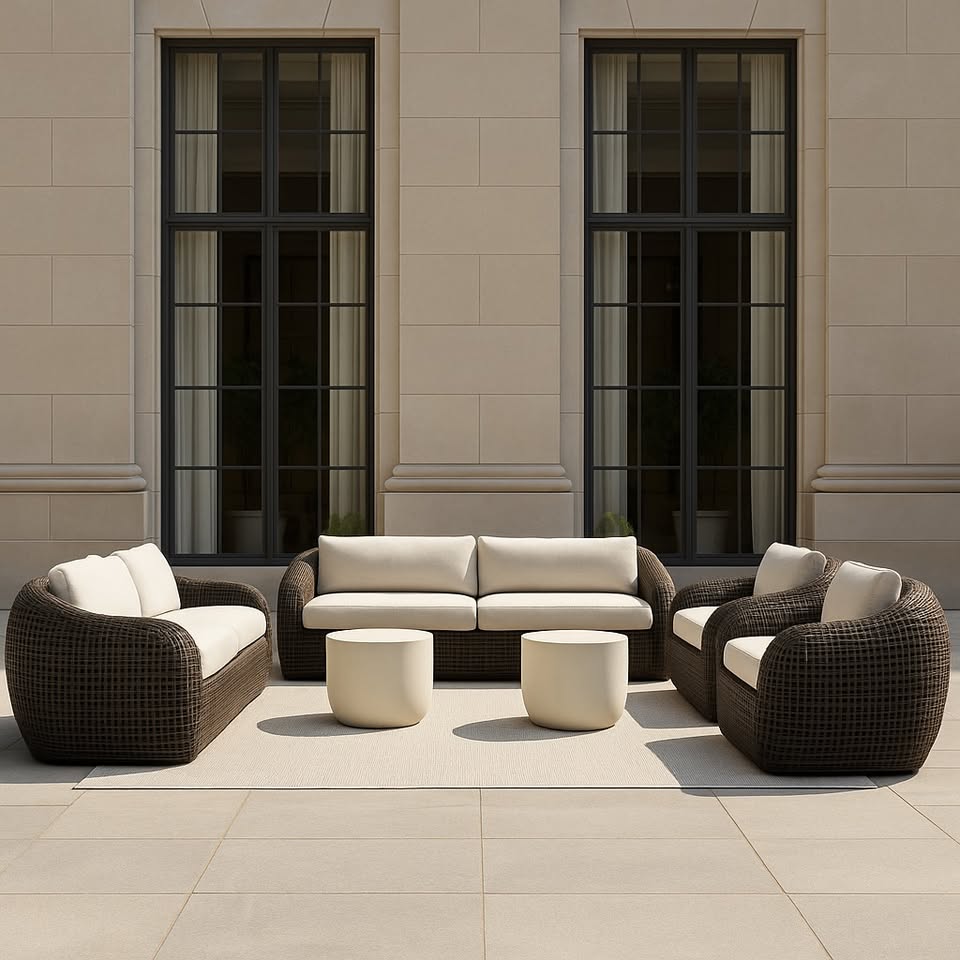 Restoration Hardware Gemini Golden Brown Wicker With Sand Perennials ...